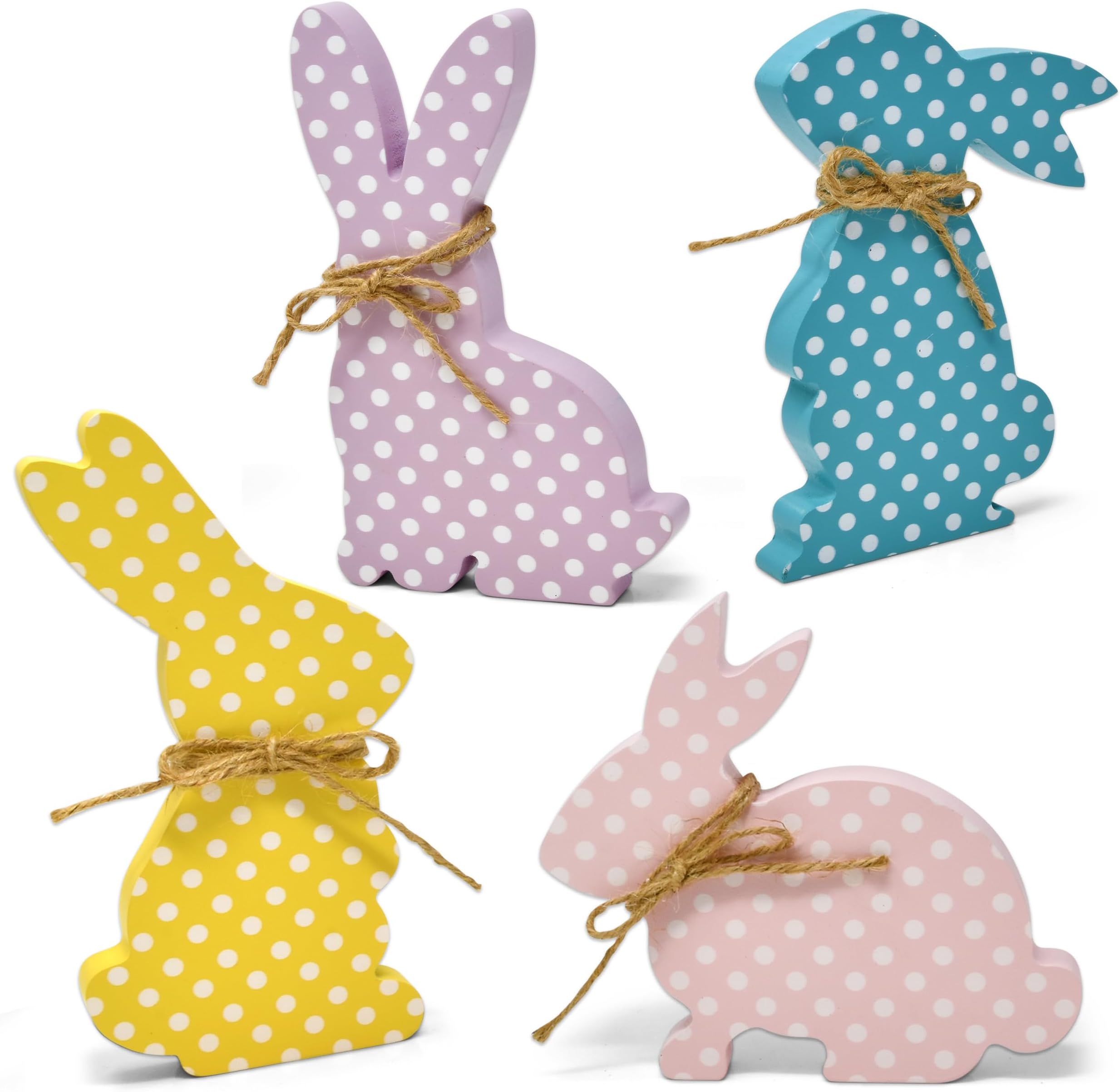 Amazon.com: Gift Boutique Easter Bunny Table Decoration Centerpiece 4 ...
