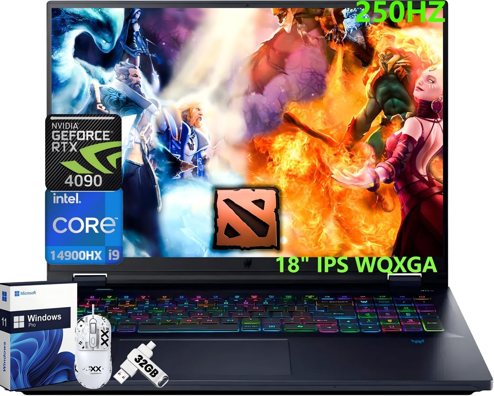 Amazon.com: acer Predator Helios 18 Gaming Laptop, GeForce RTX 4090,18 ...