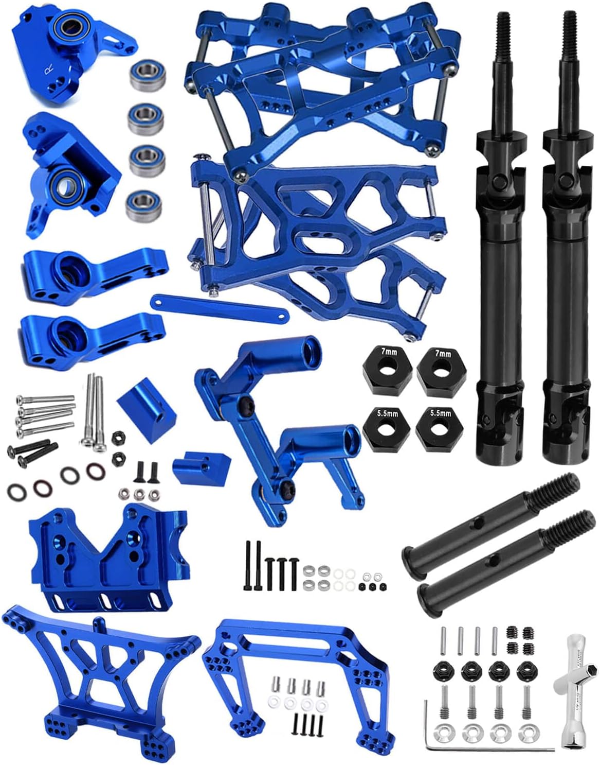 Amazon.com: hopsupRC Drive Shaft CVD Axles Upgrades Part for 1/10 ...
