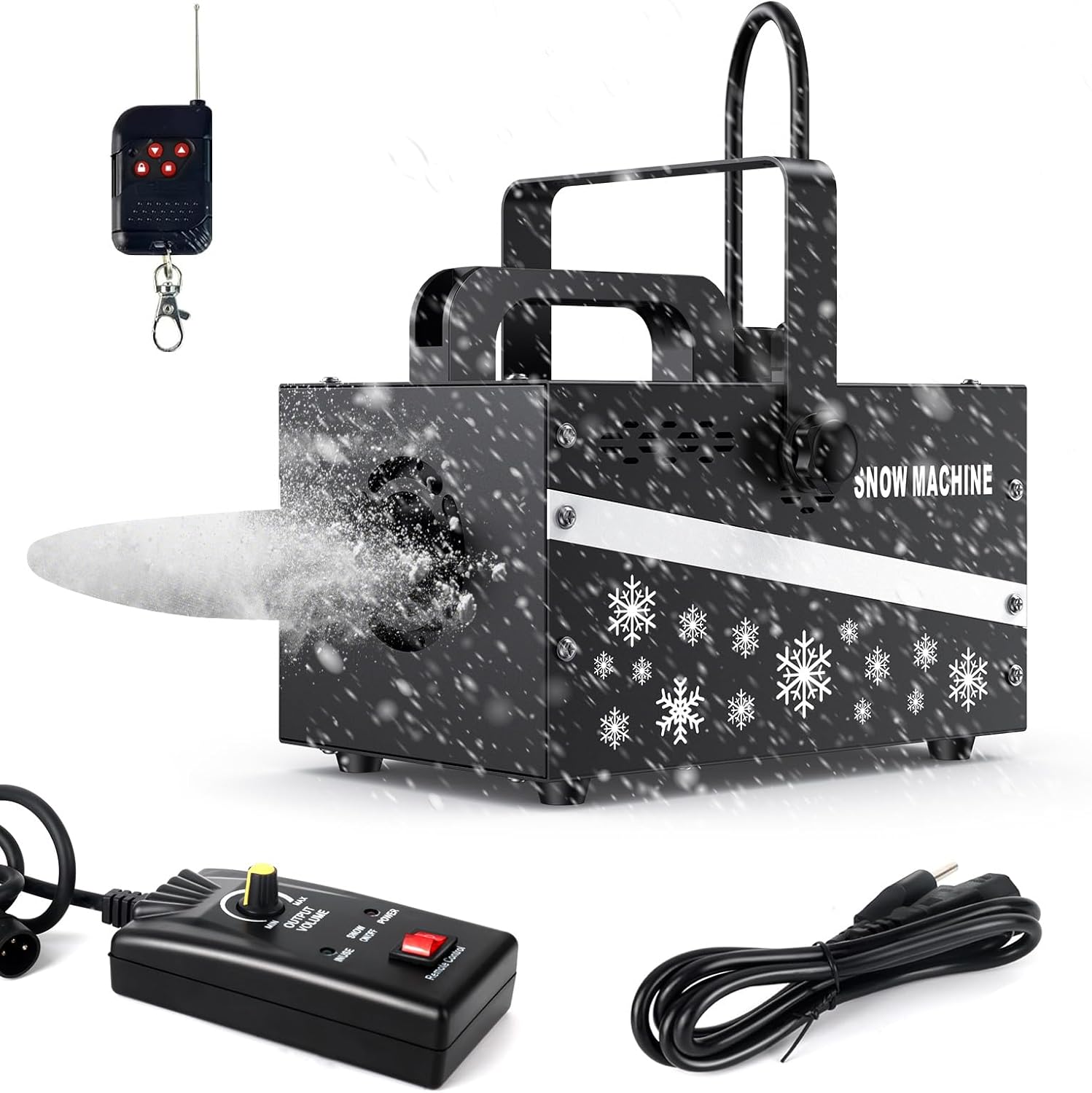 Amazon.com: Fansteck Upgraded Snow Machine, 600W Snowflake Making Maker ...