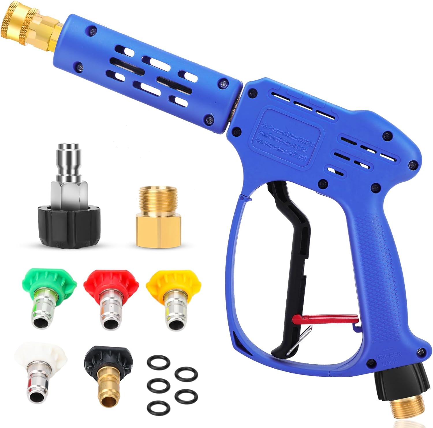 Amazon.com: Pressure washer gun, 5000 PSI max high-pressure washer wand ...