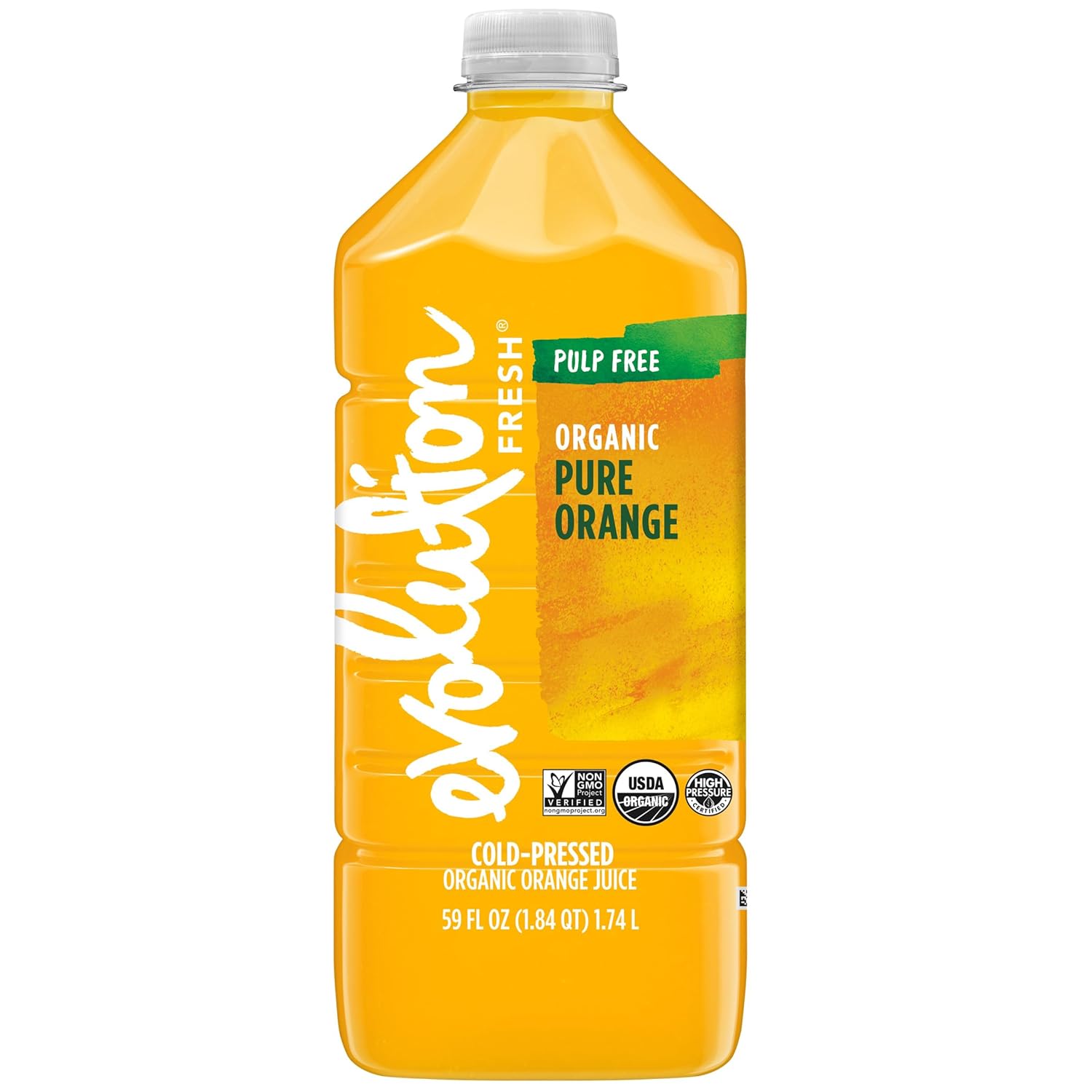 Amazon.com : Evolution Fresh Organic Pure Pulp Free Orange Juice, 100% ...