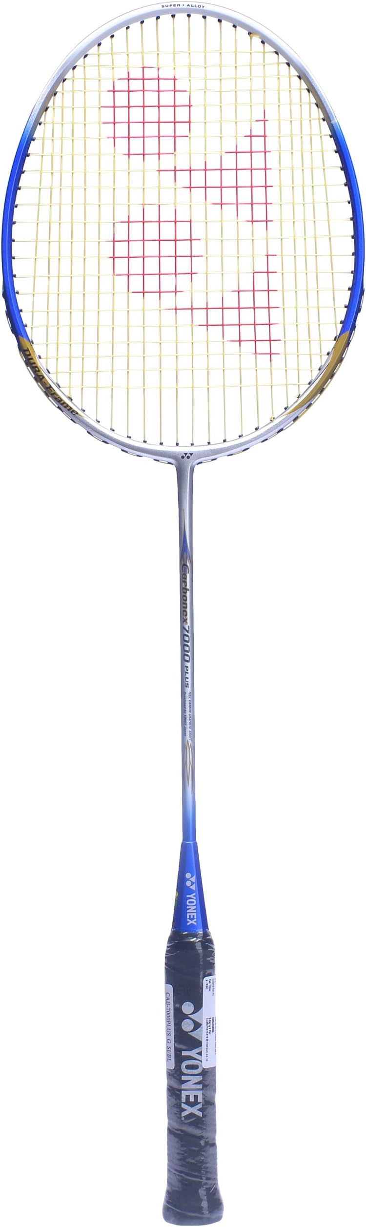 Buy Yonex Carbonex 7000 Plus Badminton Racquet, 2U-G4 (Silver Blue) Online at Low Prices in ...