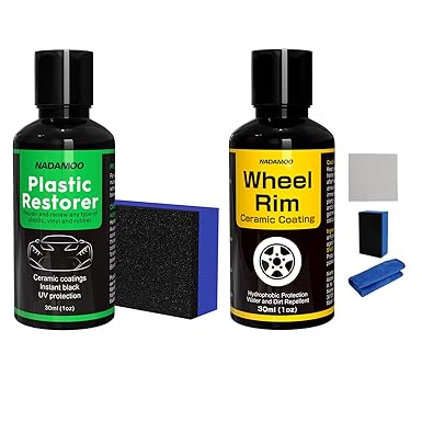 Amazon.com: NADAMOO Wheel Rim Ceramic Coating 30ml and Plastic Restorer ...