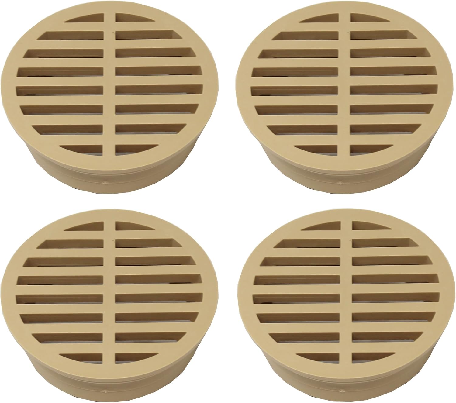 Amazon.com: 4" Outdoor Round Flat Drain Grate Cover (4, Tan ...