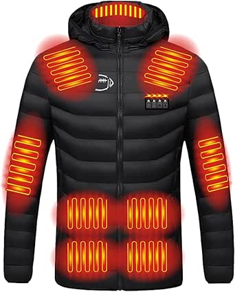 Amazon.com: Akklian Heated Jackets for Men & Women, Smart Heated Hooded ...