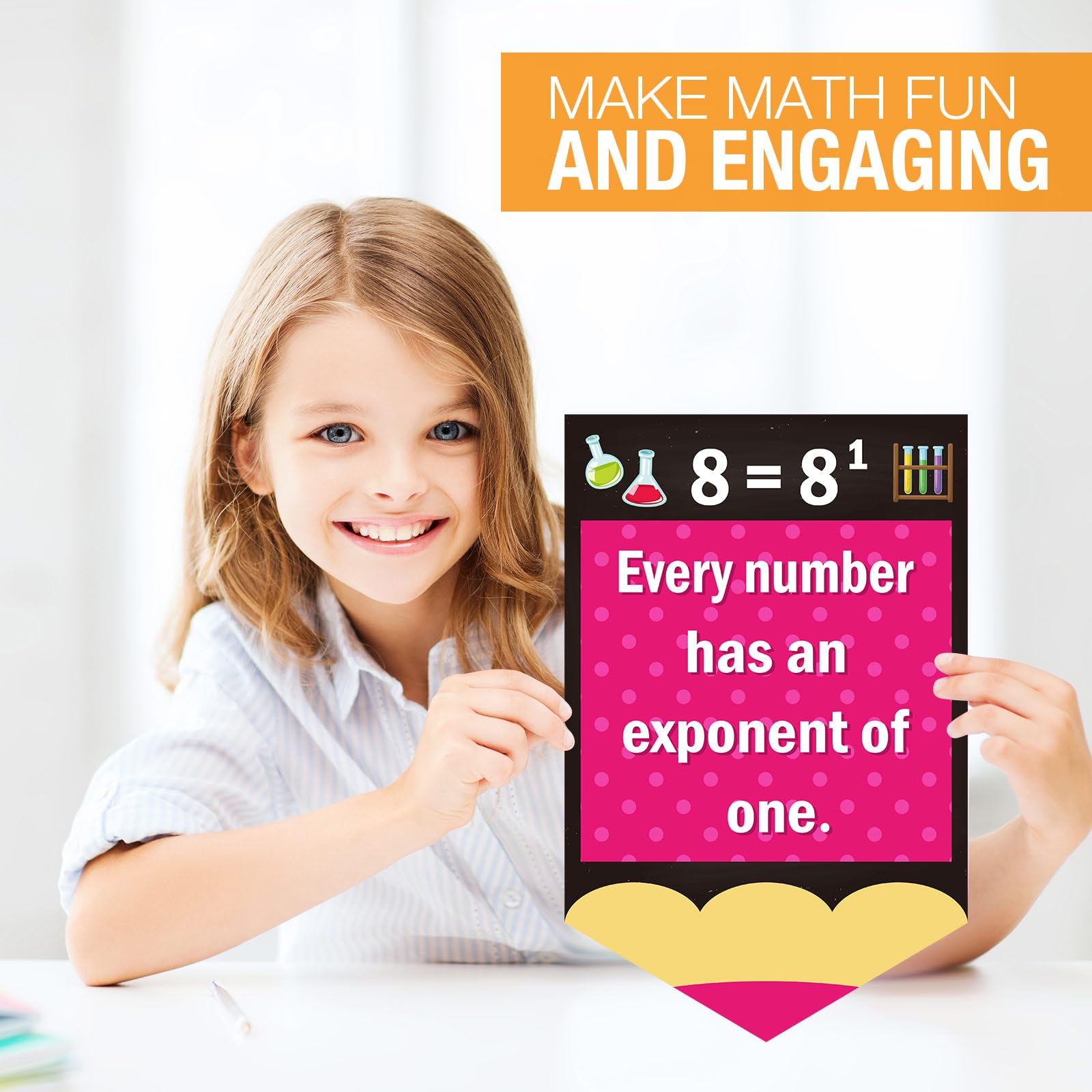 Snapklik.com : 25 Pieces Invisible Math Posters Mathematics Classroom ...