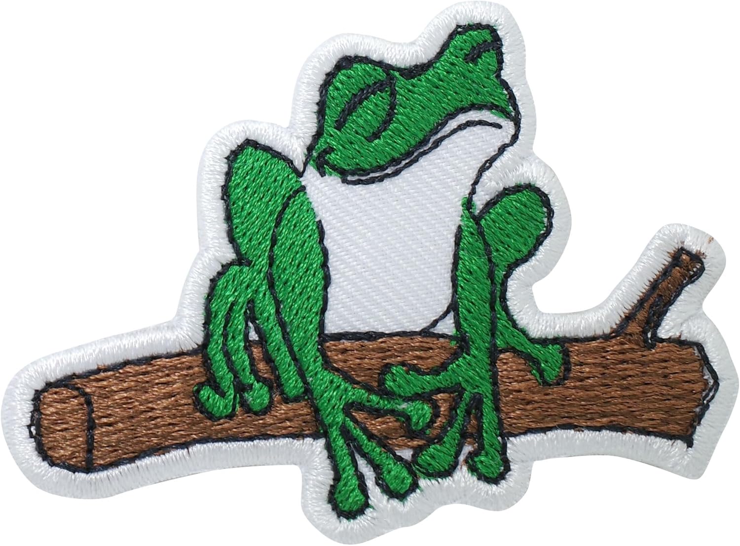 Amazon.com: pipomama Frog on Log Iron On Patches for Clothing ...