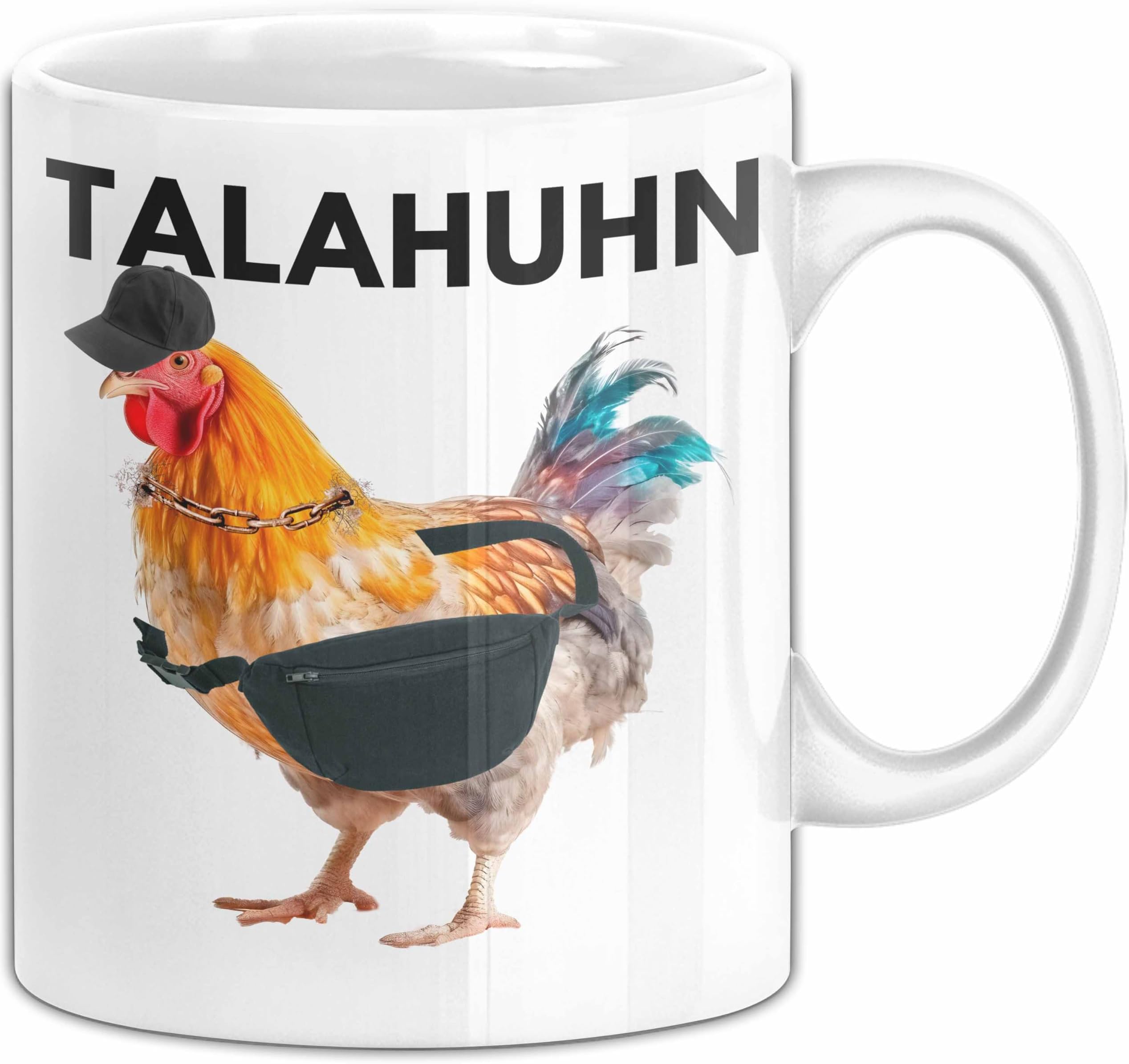 Tala Huhn Tasse Geschenk Talahuhn Meme Witziger Becher Talahon (Weiß ...