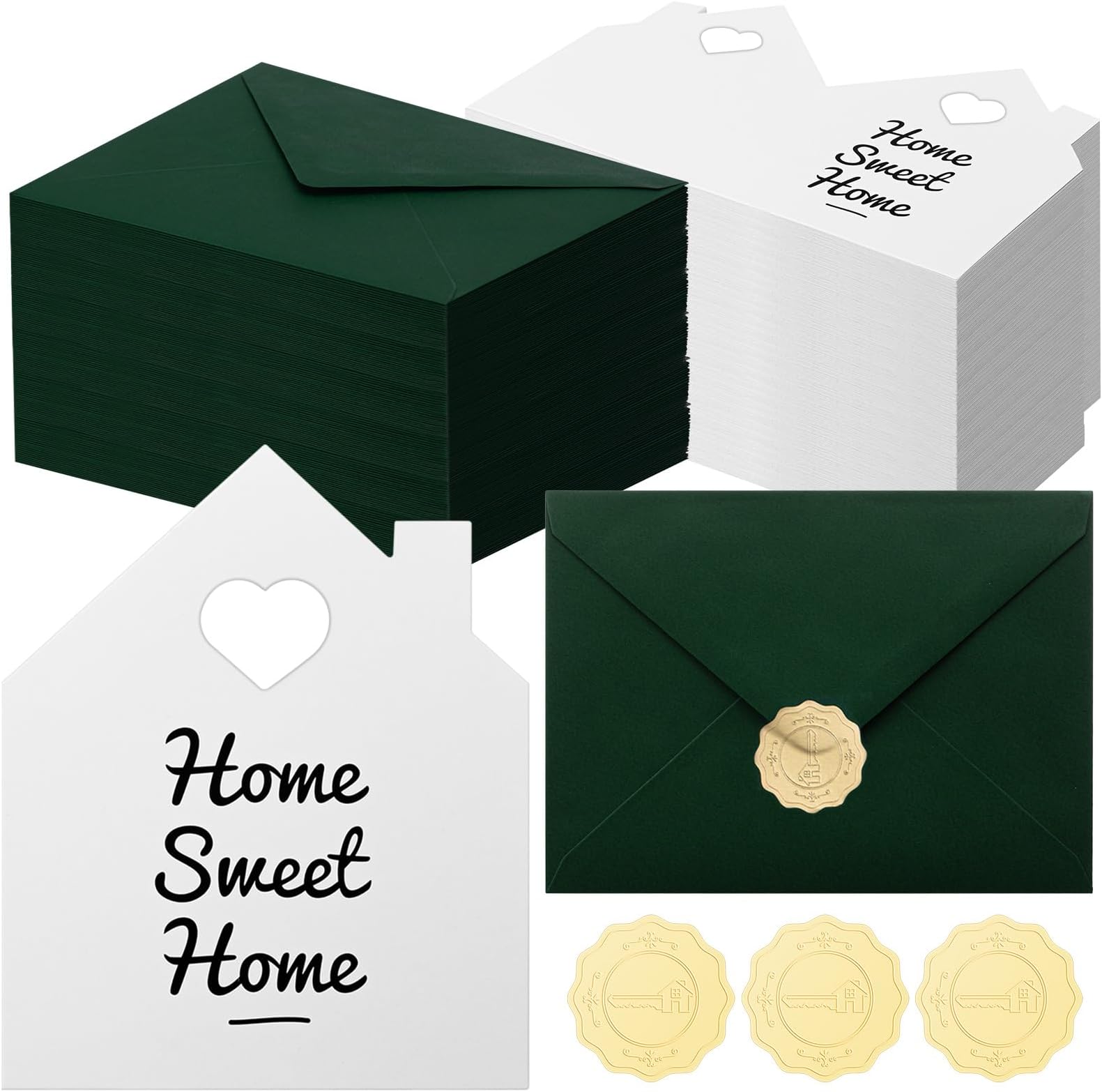 Amazon.com : Set of Happy Home Anniversary Mailers Greeting Cards ...