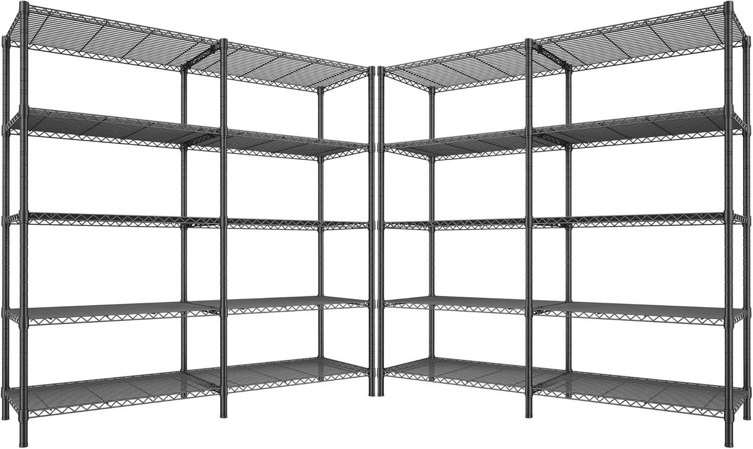 Amazon.com: REIBII 58'' W Storage Shelves 5 Tier Wire Shelving Rack ...