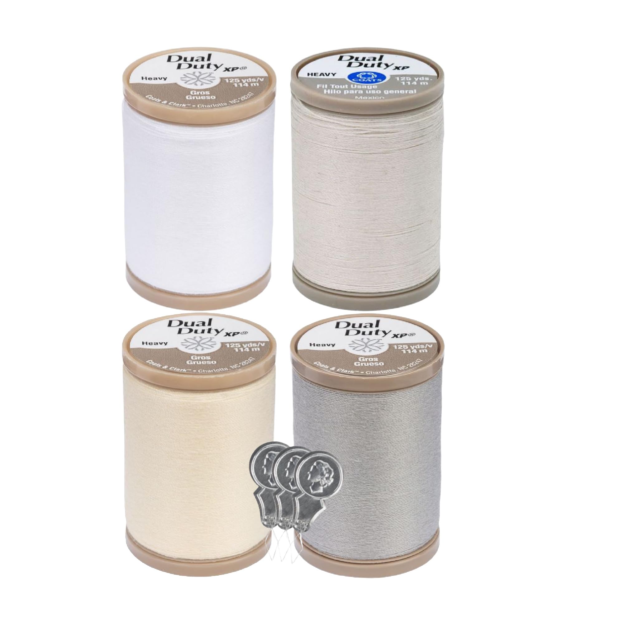 Amazon.com: Coats & Clark Heavy Duty Sewing Thread S950 125 Yards Each ...
