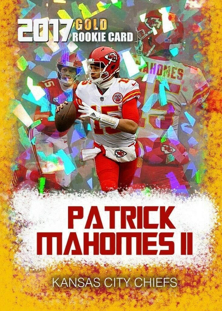 Amazon.com: Moptrek Mahomes RC Rare CRACKED ICE GOLD #15 ROOKIE GEMS ...