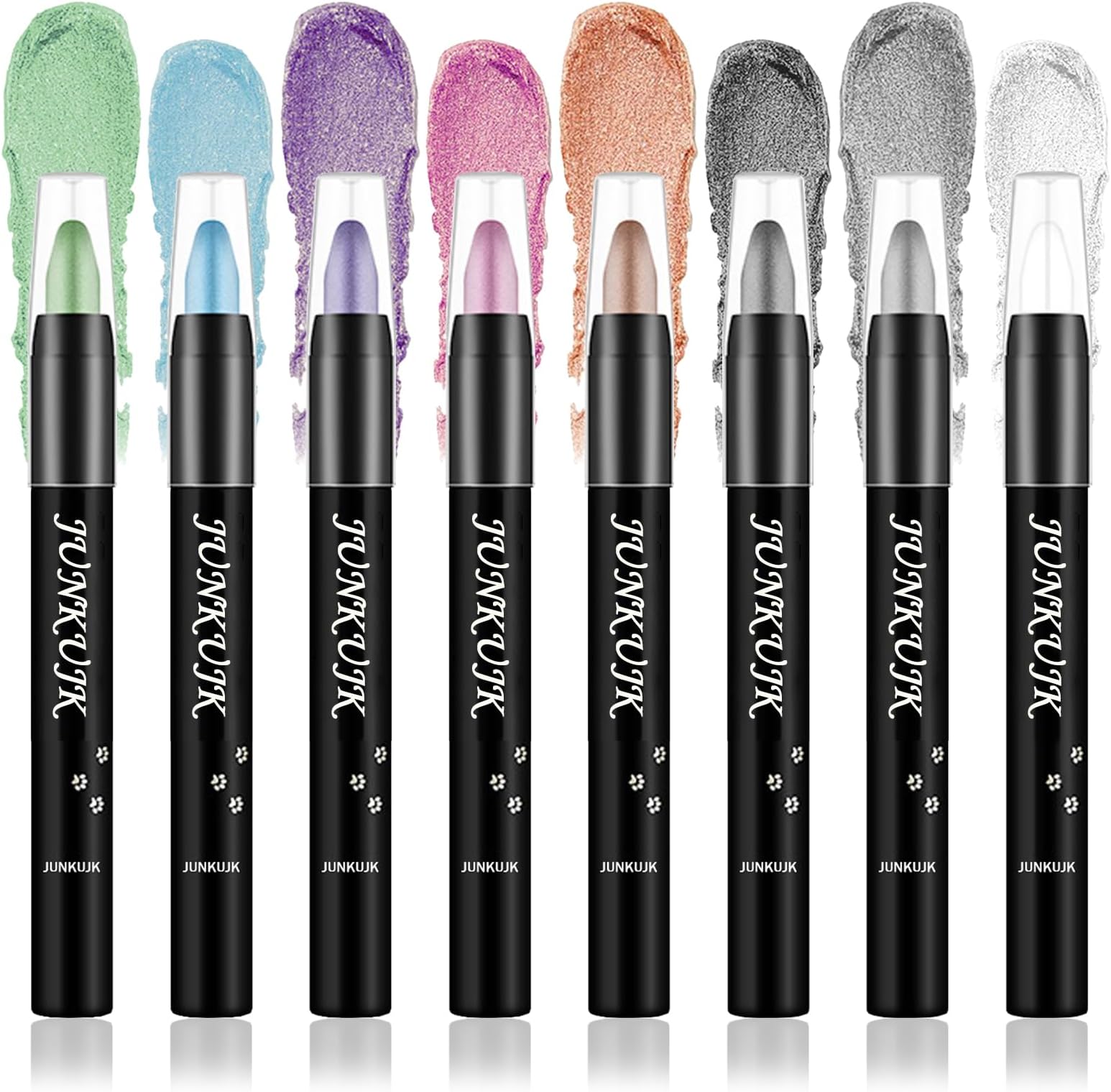 Amazon.com : JunKuJK 8PCS Cream Eyeshadow Sticks Set, Blendable Matte ...