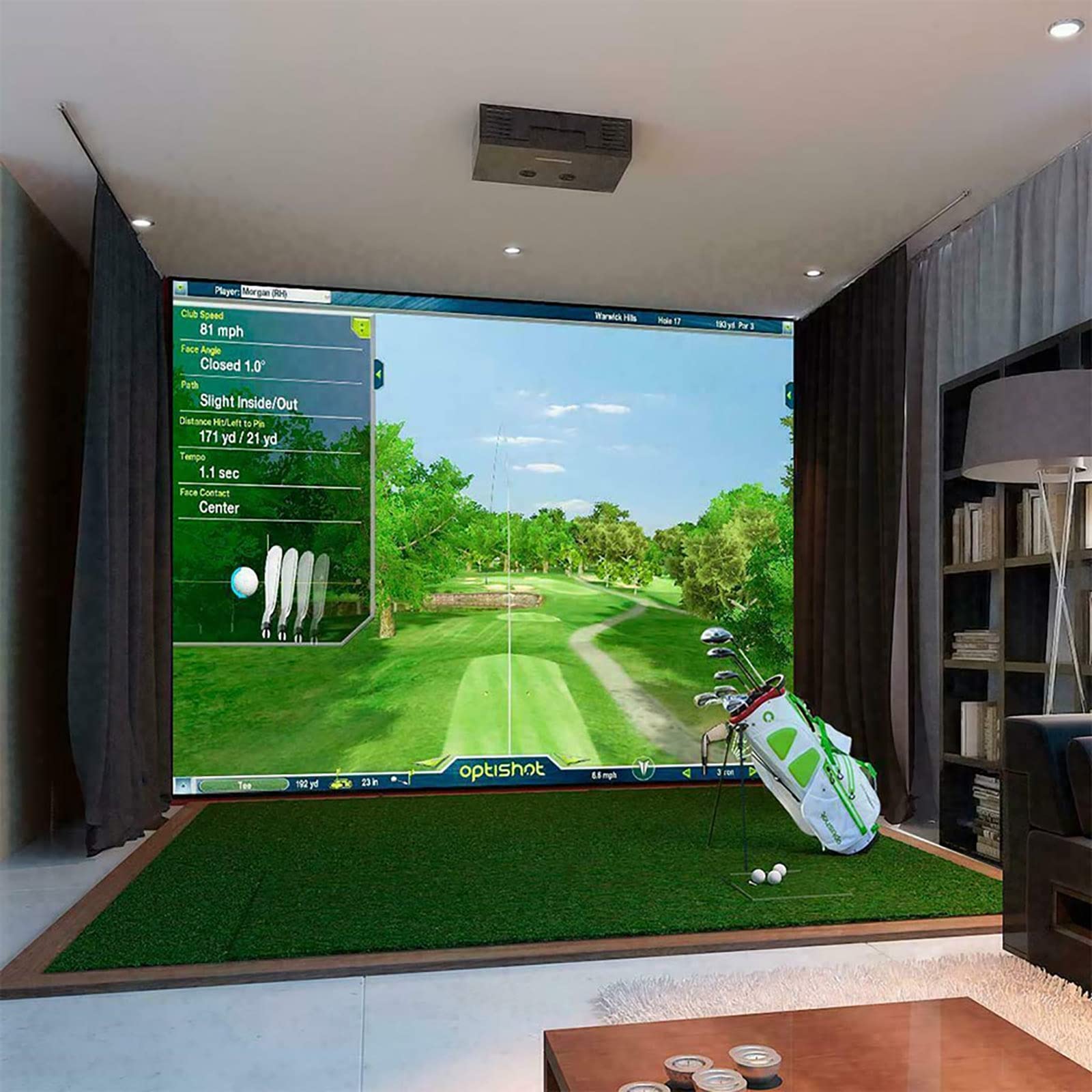JHLP HD Impact Screen for Indoor Golf Simulator - Ideal Golf Training ...