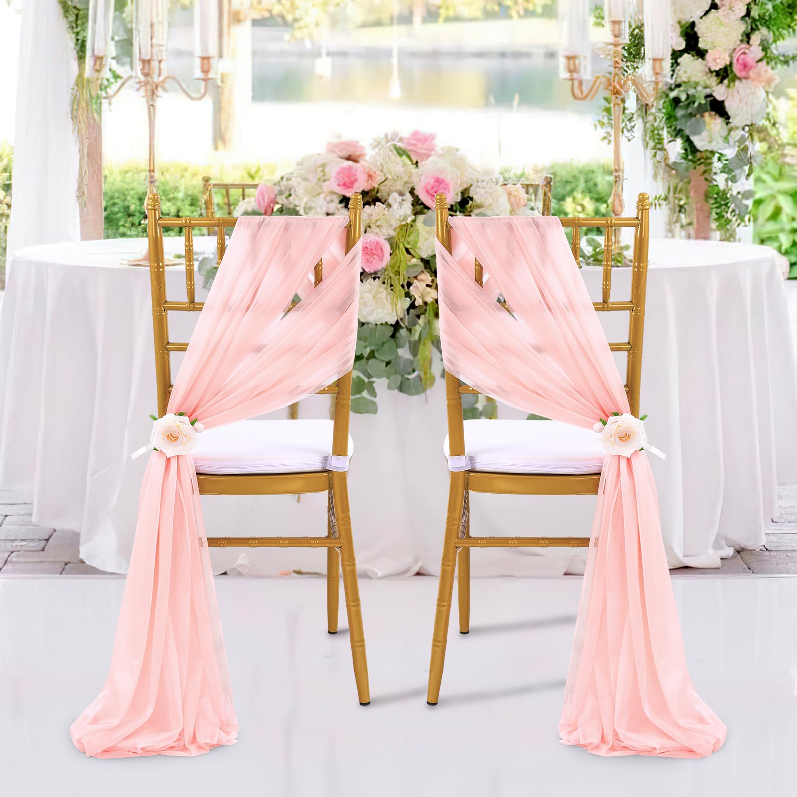 Beach Wedding Chair Sashes Custom Beach Wedding Colors & Decor