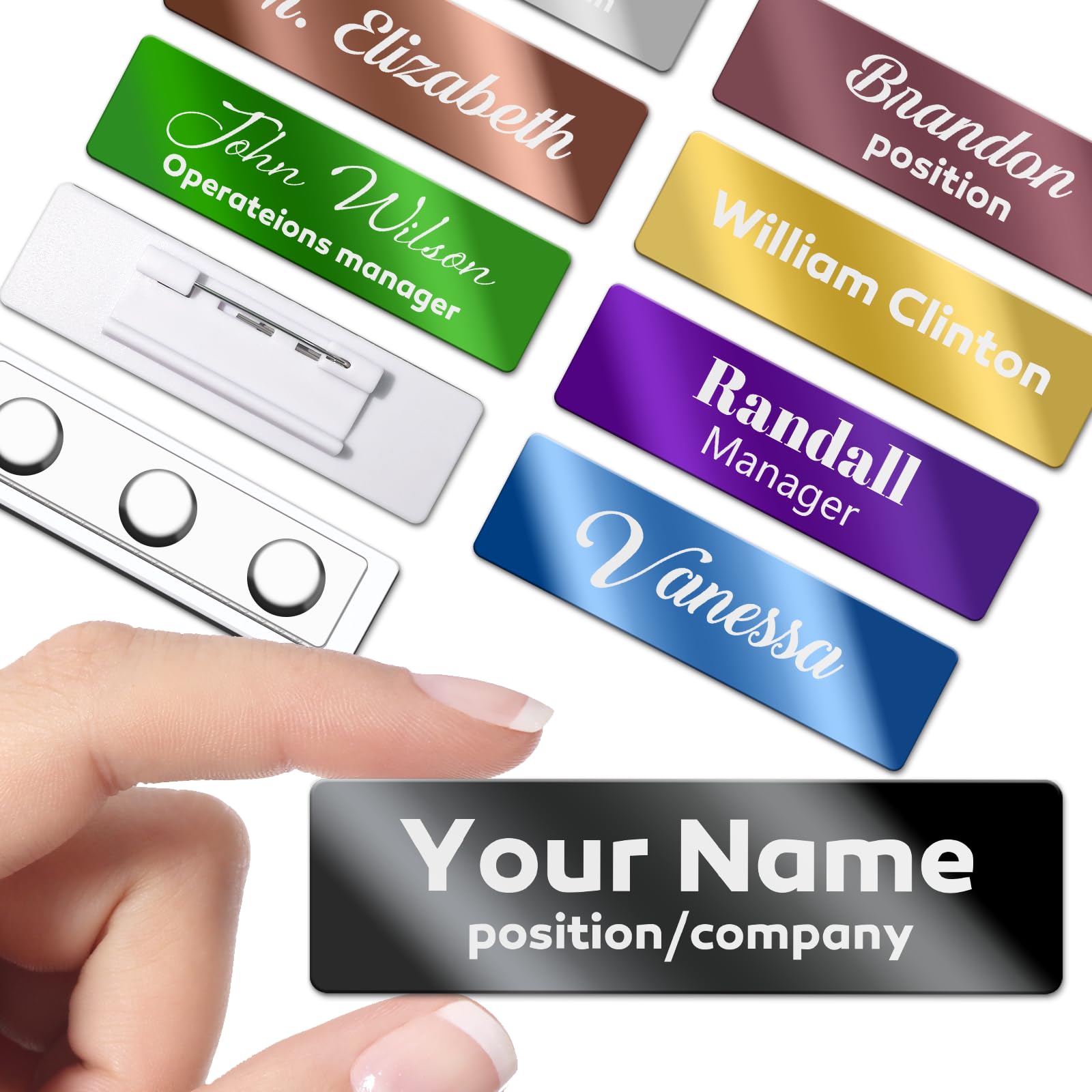 Nurse Name Tags Magnetic Custom Name Badge — Yours+Mine