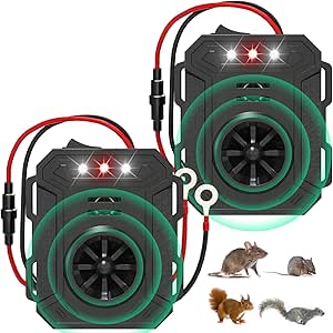 Amazon.com: 2024 Upgraded Rodent Repellent Ultrasonic Under Hood Mouse ...