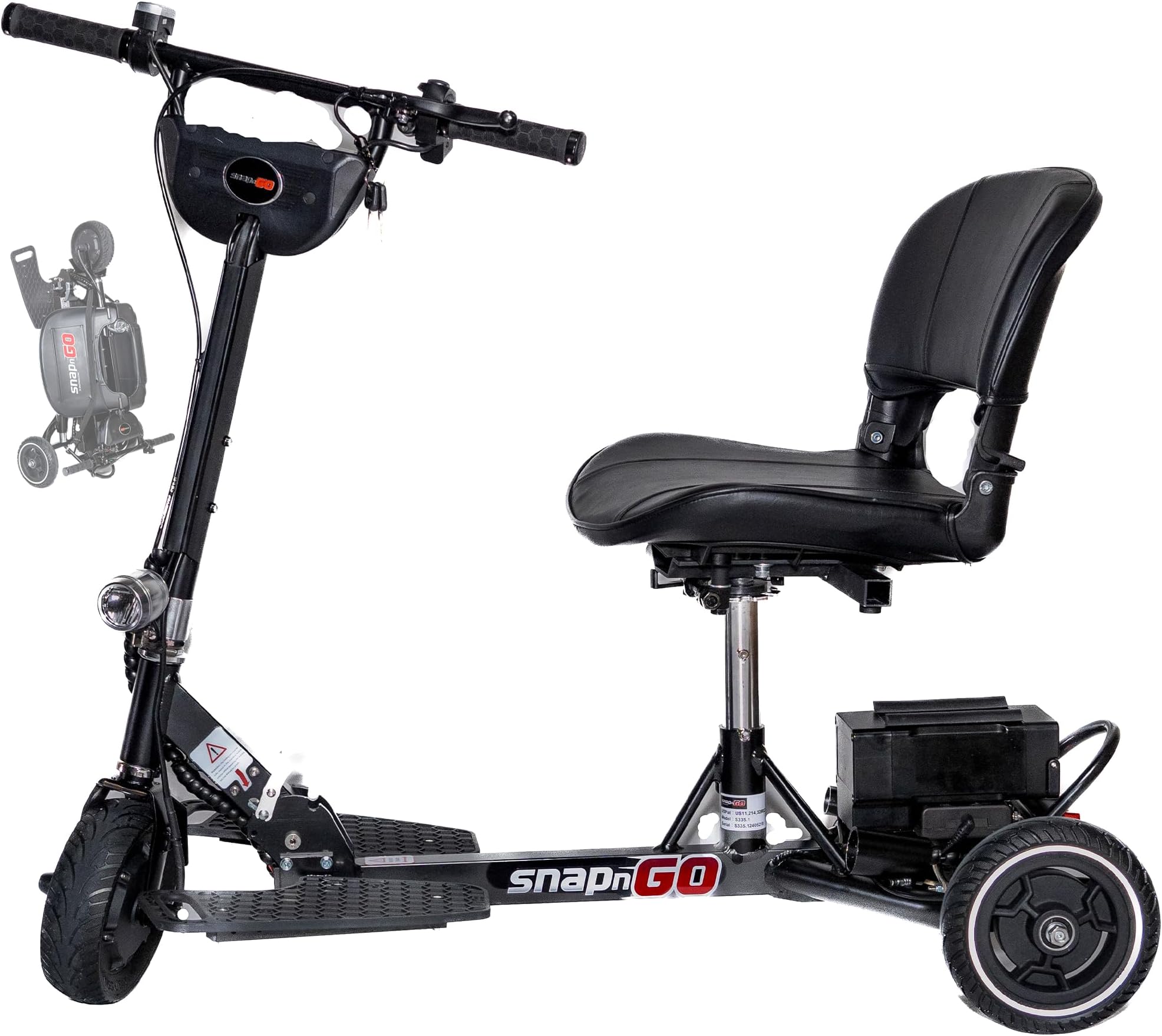 Amazon.com: G Mobility Scooter – 3 Wheels, 35 lb Folding Aluminum Frame ...