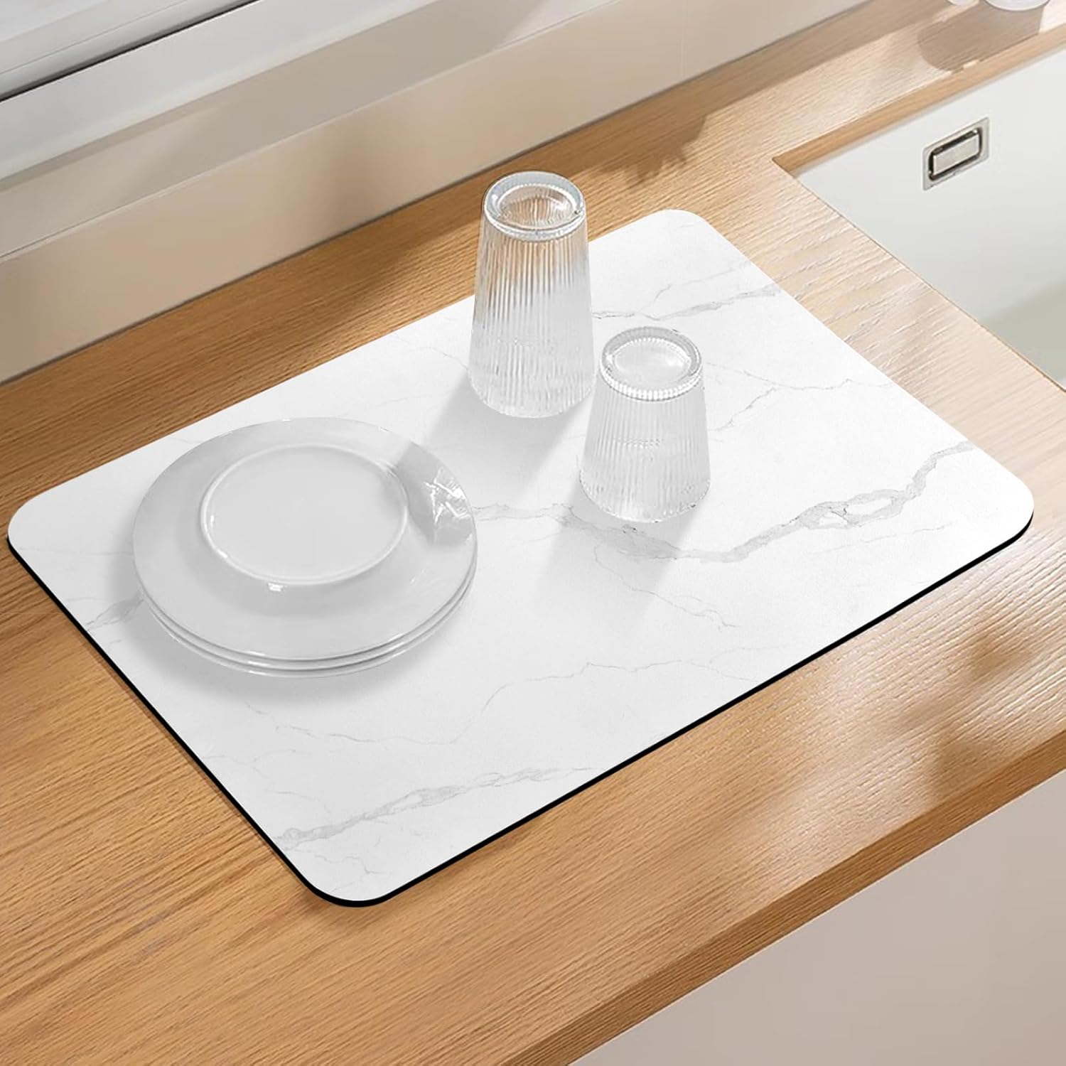 Dish Drying Mat Ultral Absorbent Large Dish Drying Mats for Kitchen ...