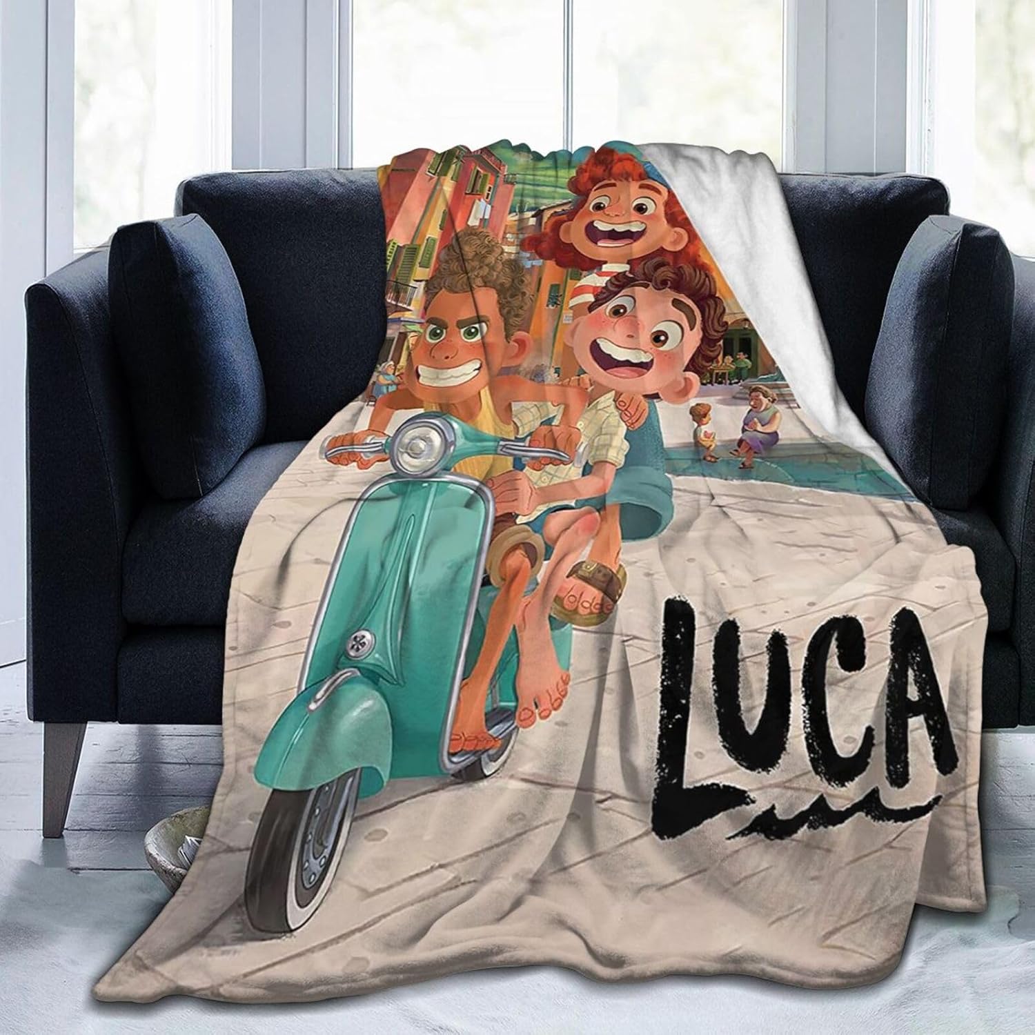 Amazon.com: BNALAO Luca Movie Blanket Cartoon Throw Flannel Blankets ...