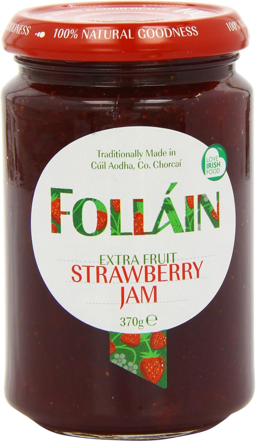 Follain Strawberry Jam 370 g (Pack of 12) : Amazon.co.uk: Grocery