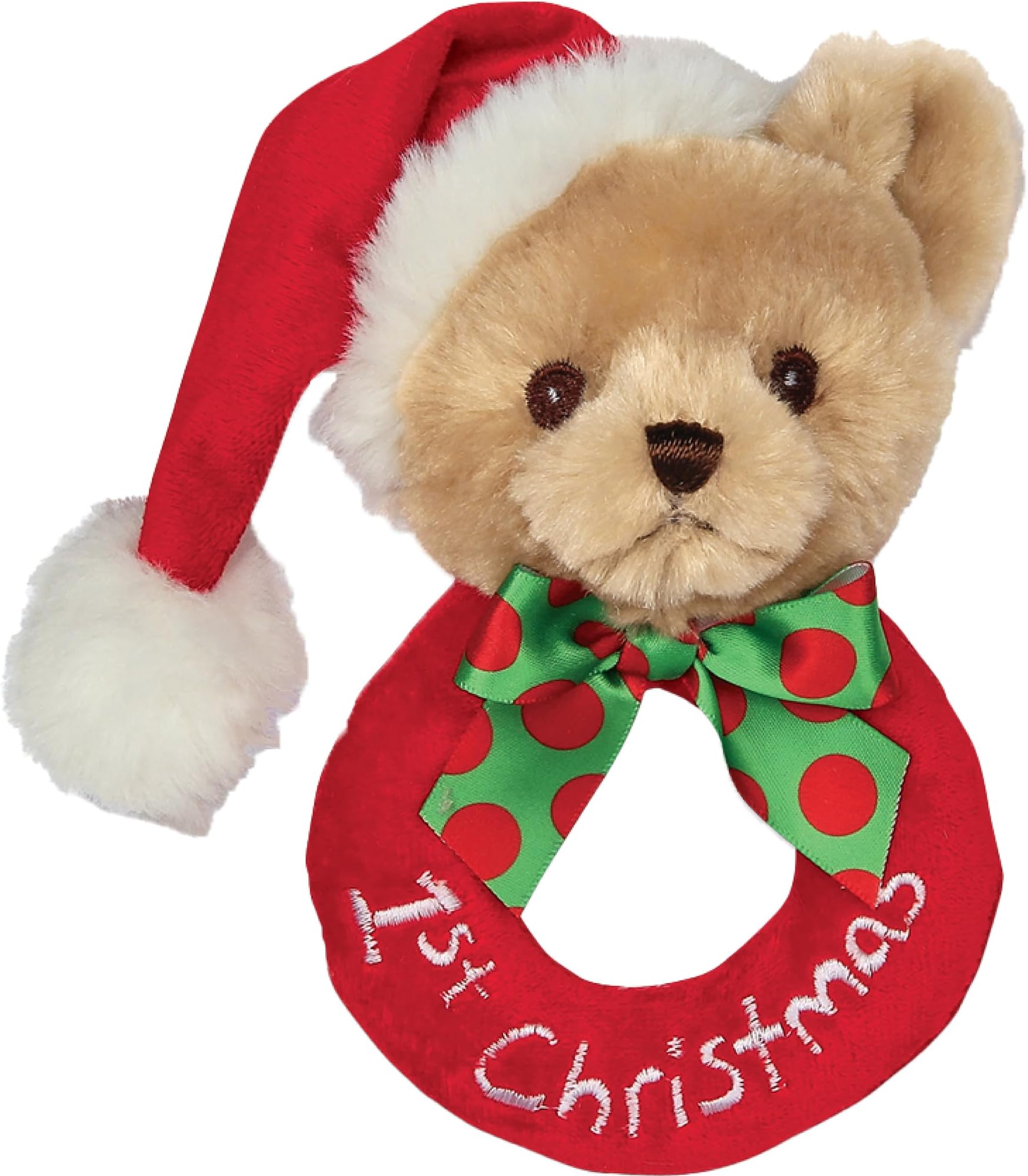 Amazon.com: Baby Plush Rattle Snuggle Blanket with Satin and Embroidery ...