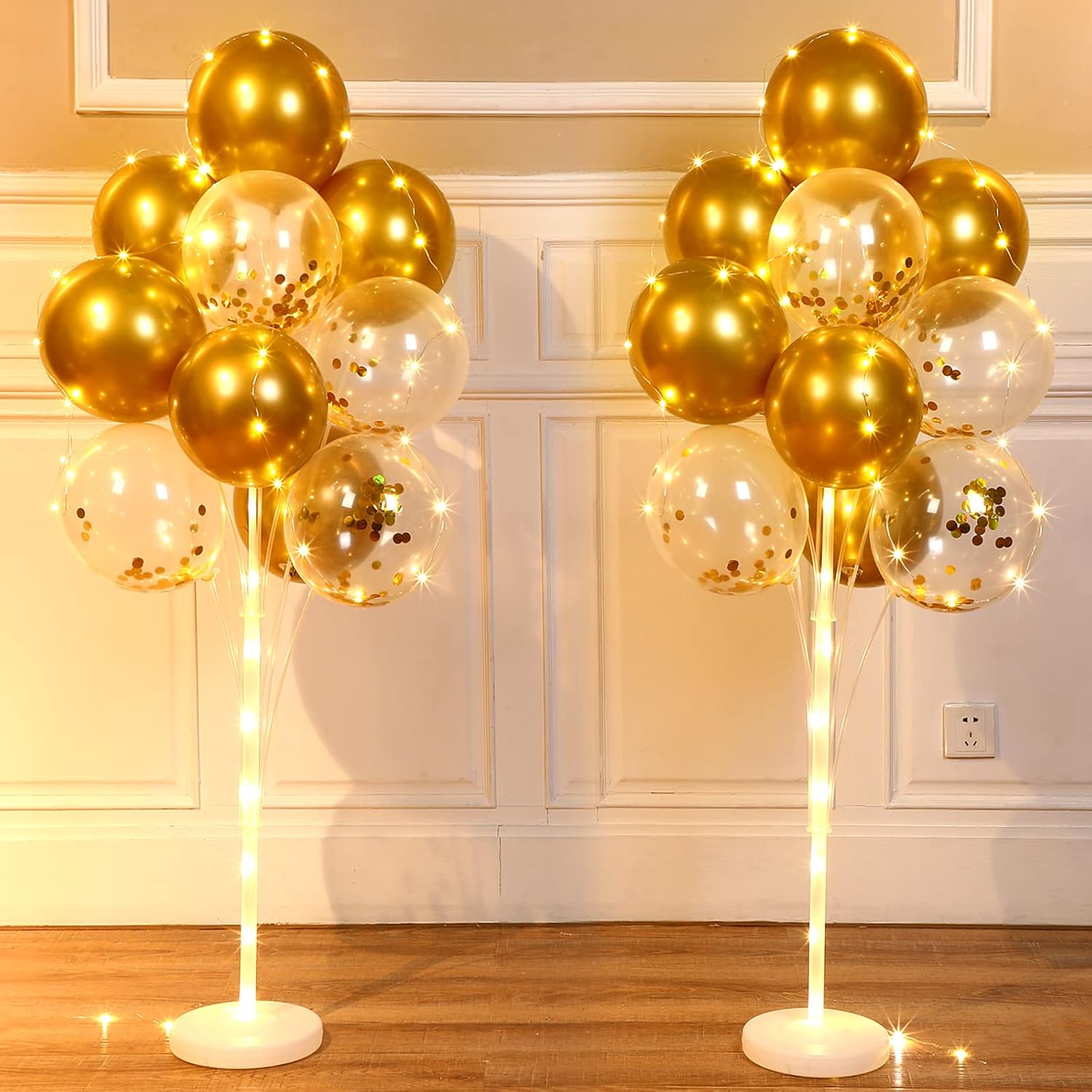 2 Set Floor Balloon Column Stand Kit Balloon Holder Centerpieces ...