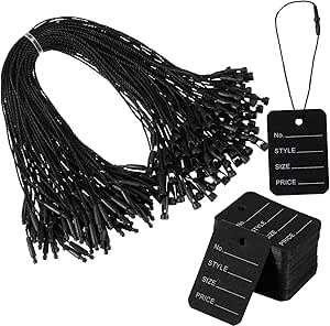 Nezyo 200 Pcs Price Tags and Polyester String for Disposable, Price ...