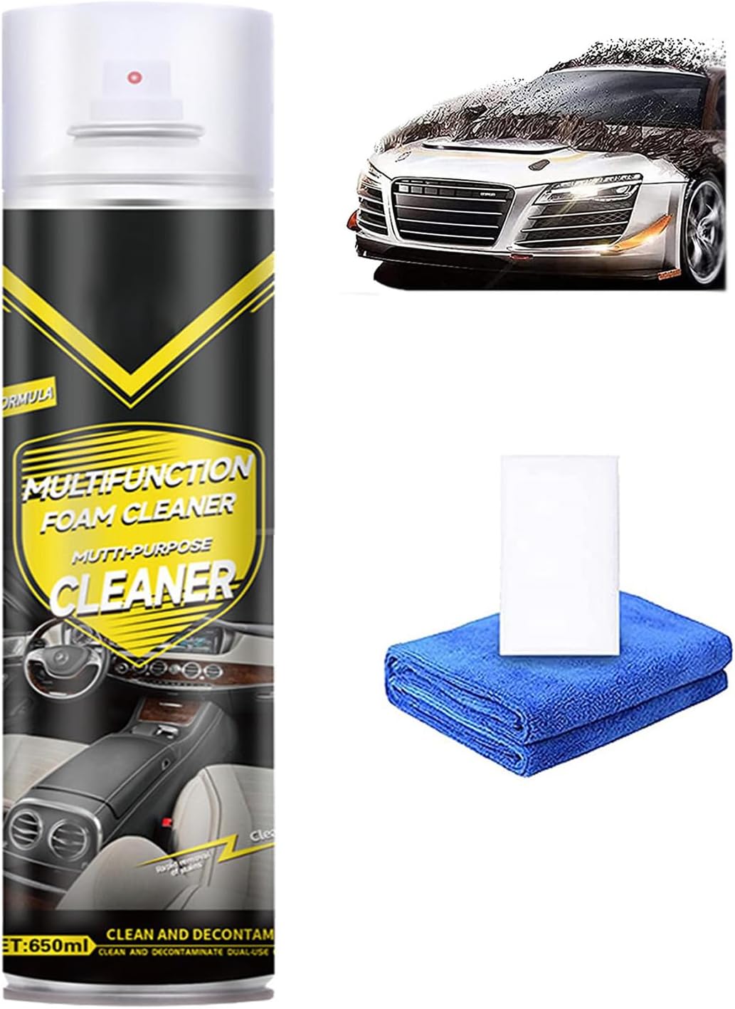 Amazon.com: ONETJOY Shima Multifunctional Car Interior Foam Cleaner ...