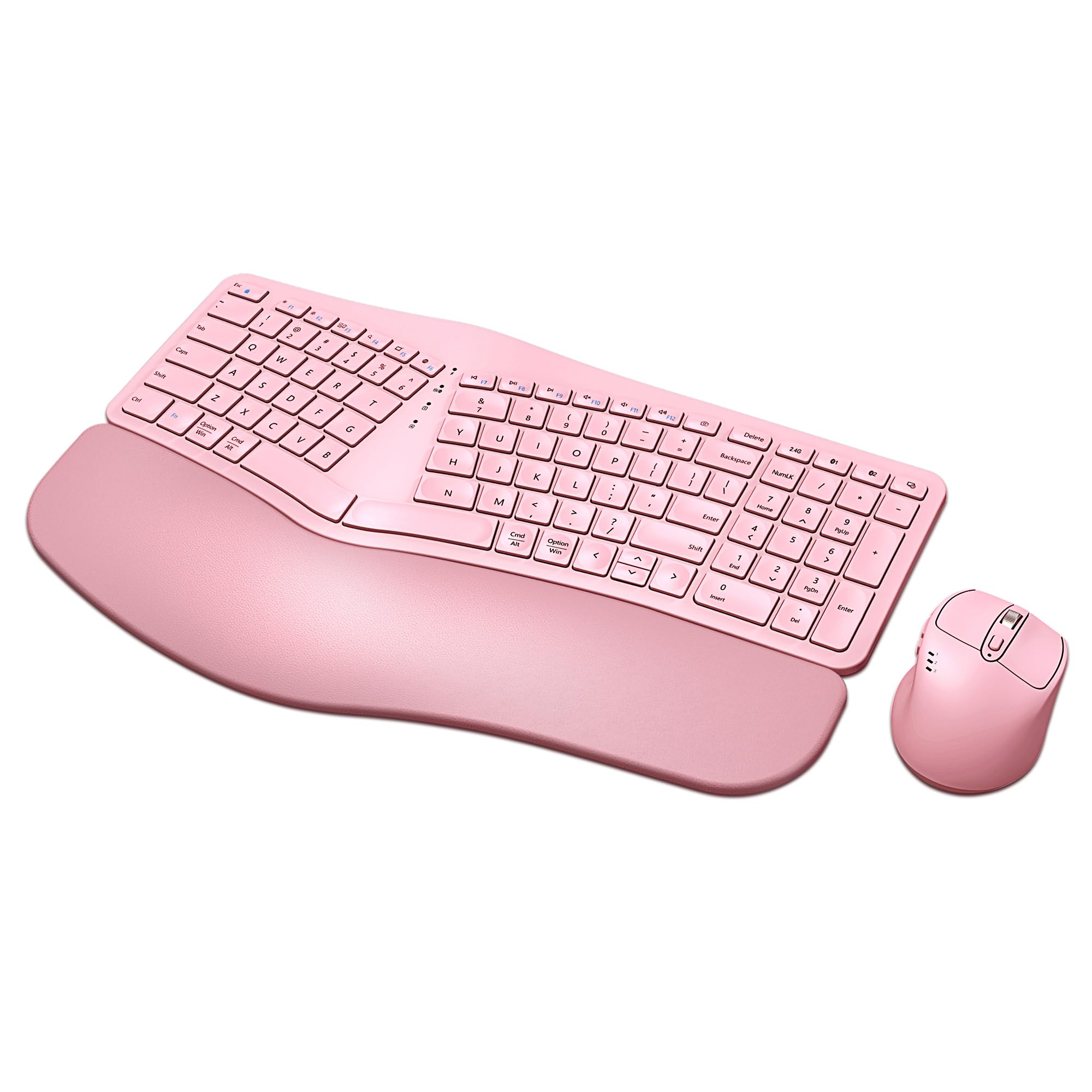 Mk960 Ergonomic Wireless Keyboard Mouse Combo Bluetooth 2 4g Split Desertcart Pakistan