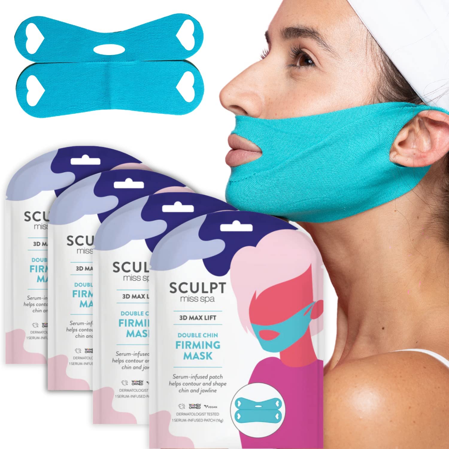 Amazon.com : MISS SPA Double Chin Mask V Line Chin Mask, Wrinkle ...