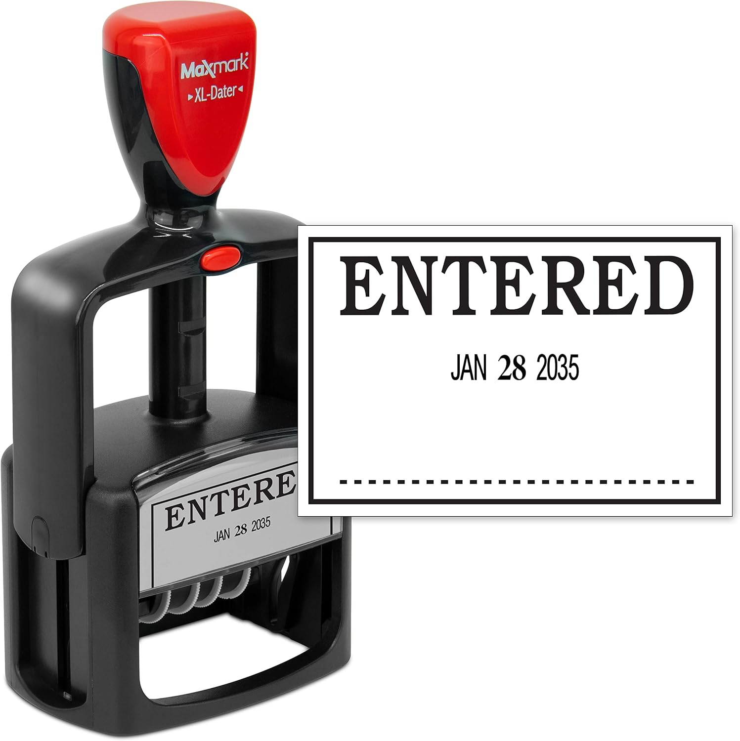 Amazon.com : MaxMark Heavy Duty Style 3 Date Stamp with Entered self ...