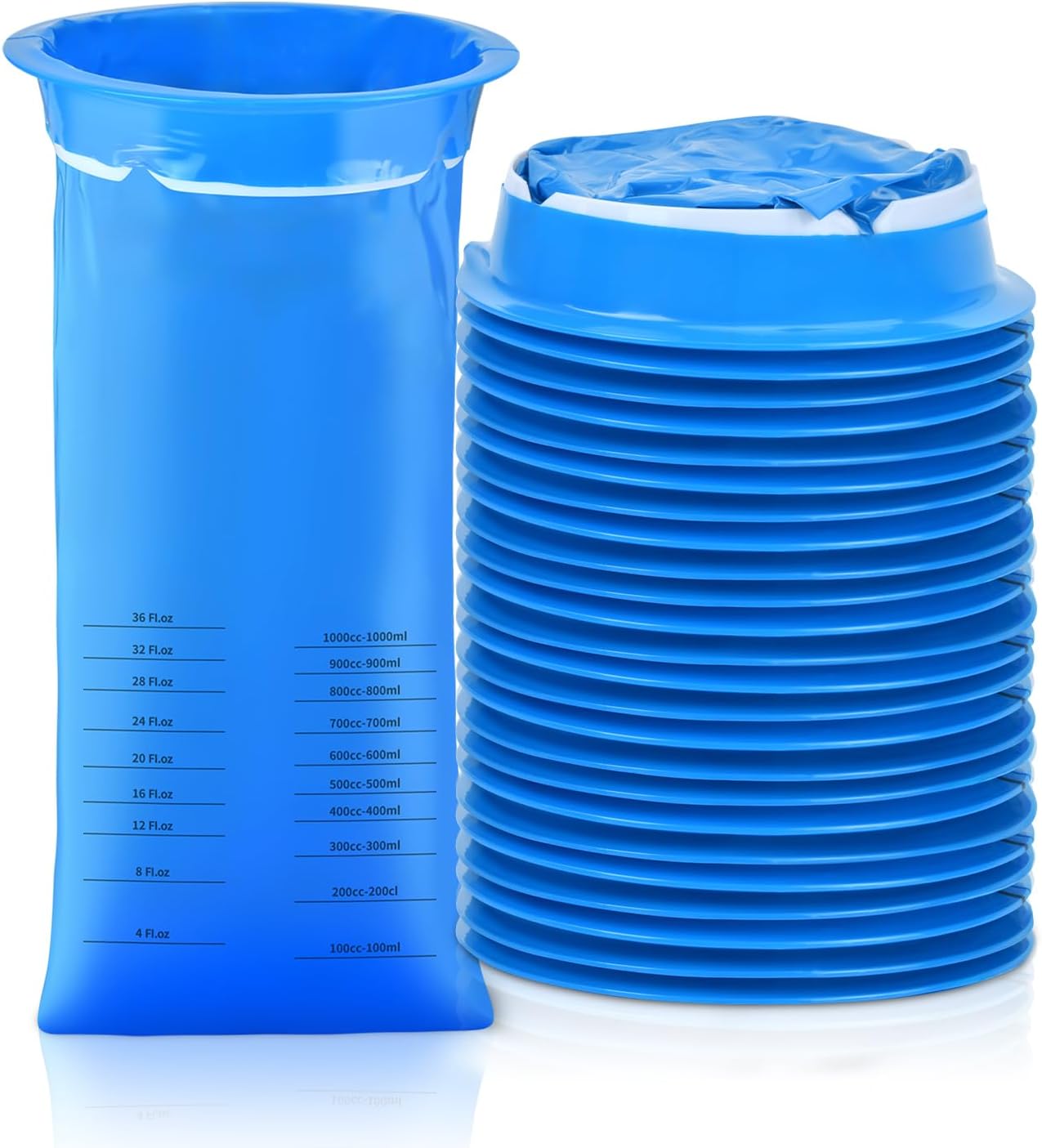 Amazon.com: Diubwse 24 Pack Vomit Bags Disposable, 1000ml Emesis Bags ...