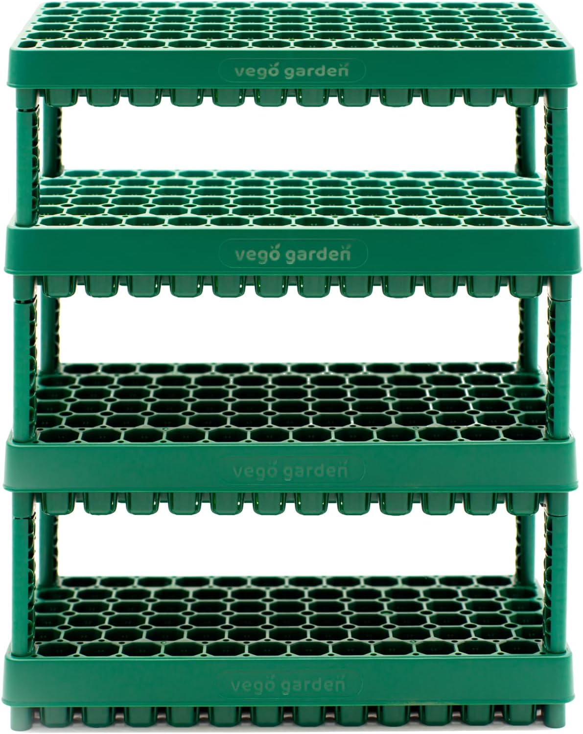 Amazon.com : Vego garden 10" x 20" 76 Cells Seed Starter Tray Stackable ...