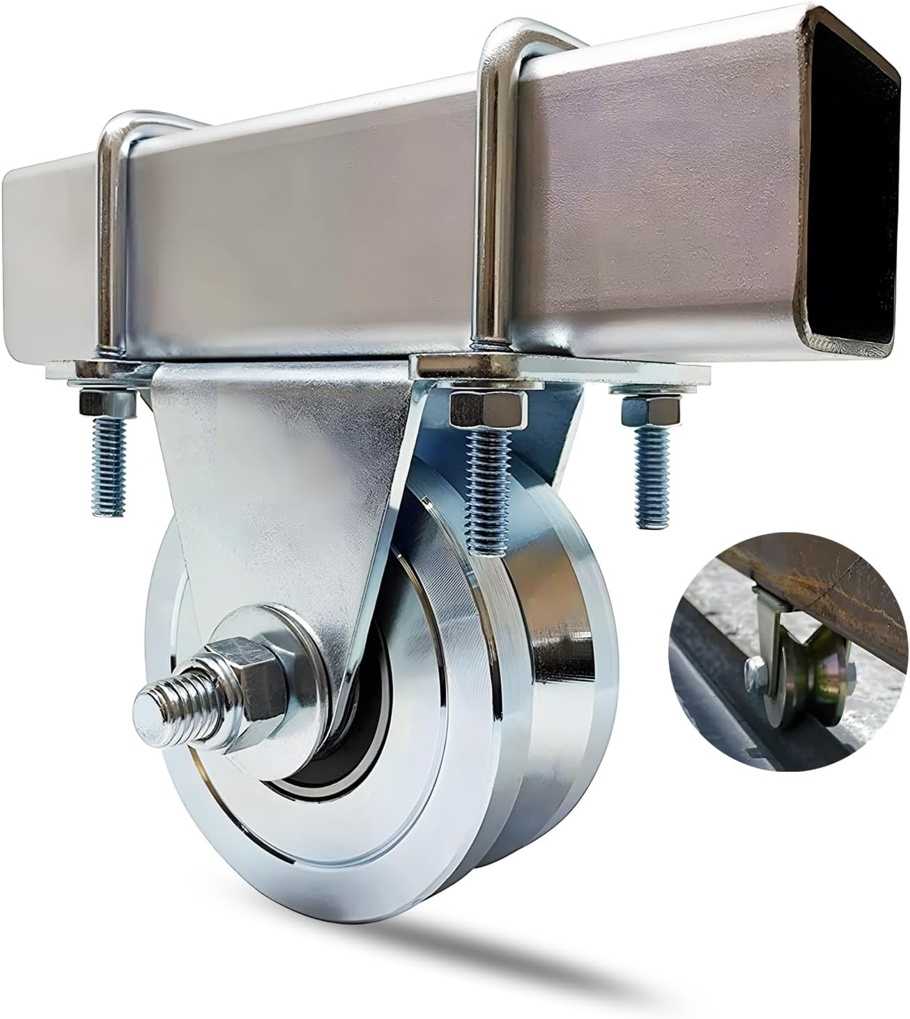 Amazon.com: 4” Slide Gate Wheel with V-Groove Up to 3000lbs Capacity ...