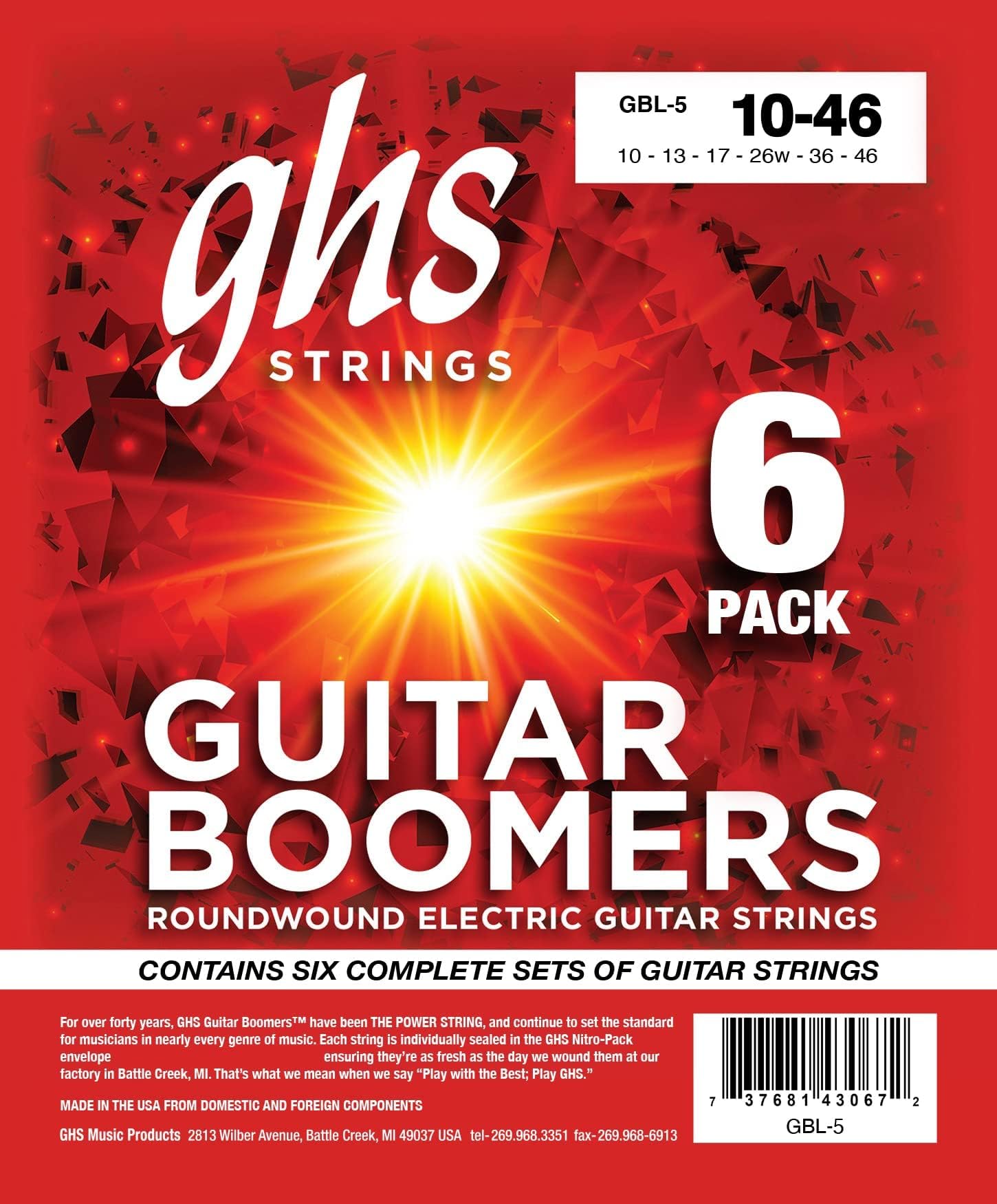 Amazon.com: GHS Strings GB-DGF Nickel Plated Electric Guitar Strings : Musical Instruments