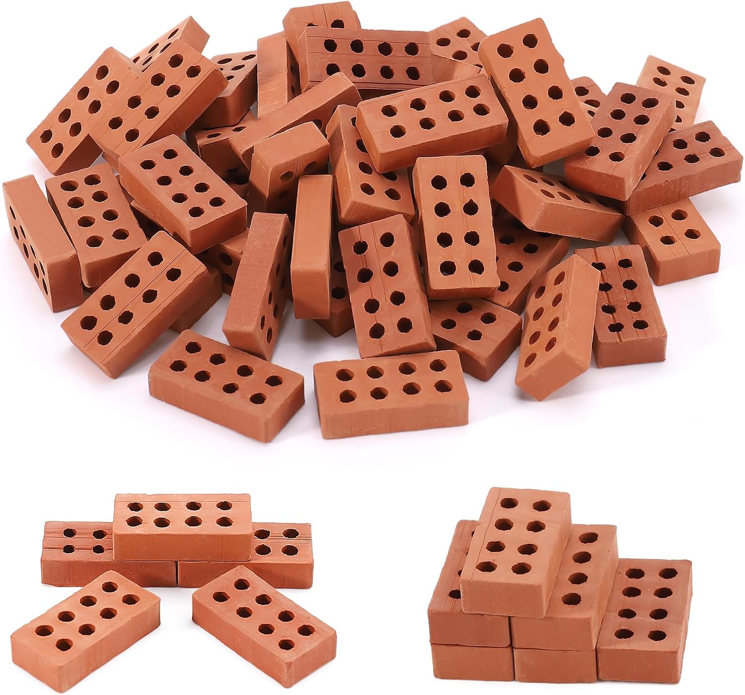 150 Pcs Mini Bricks,Sim Bricks,Micro Bricks for Garden,8 Hole Brick ...