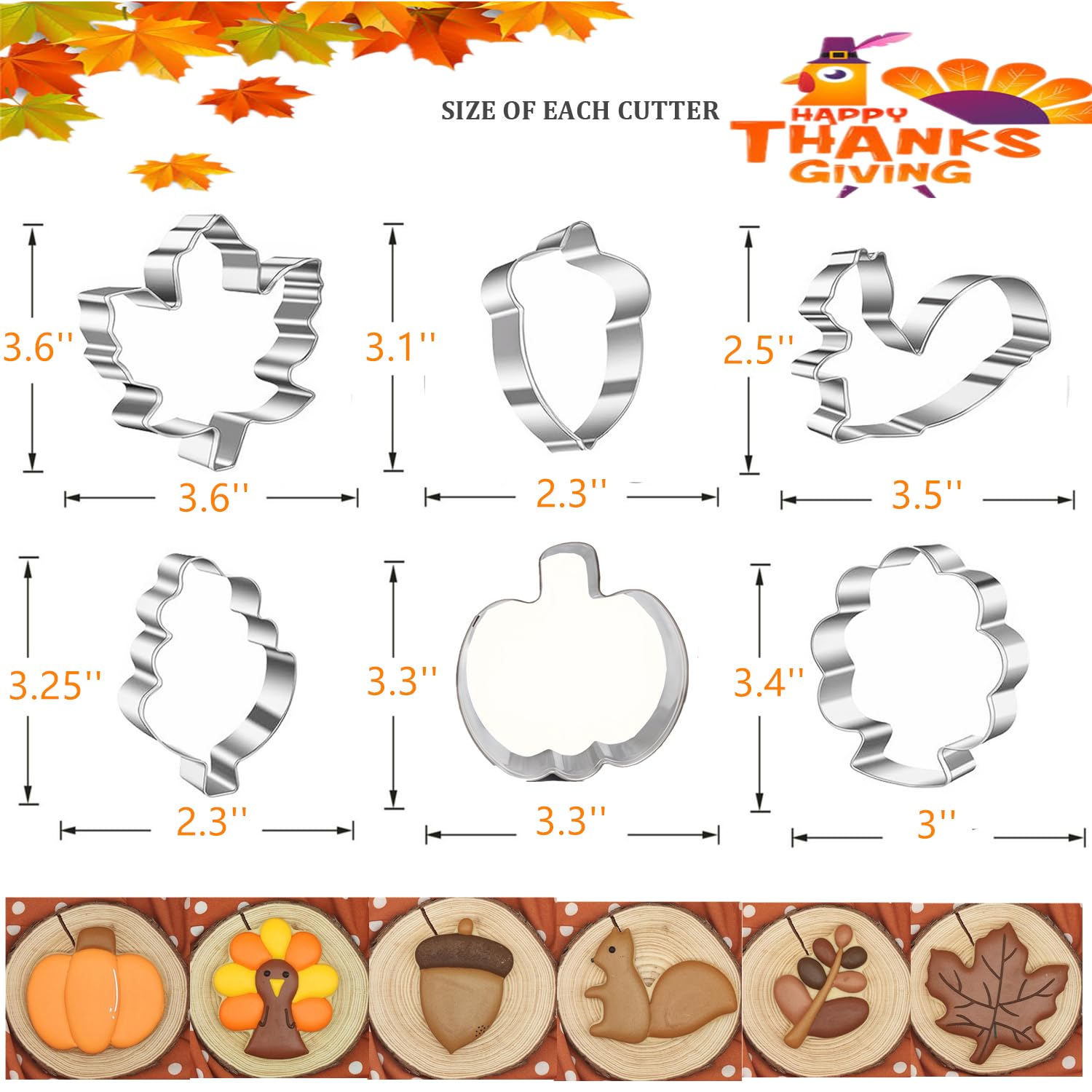 Wilton Cookie Cutters Shapes For Fall Wilton 2308 3898 Copper Cookie