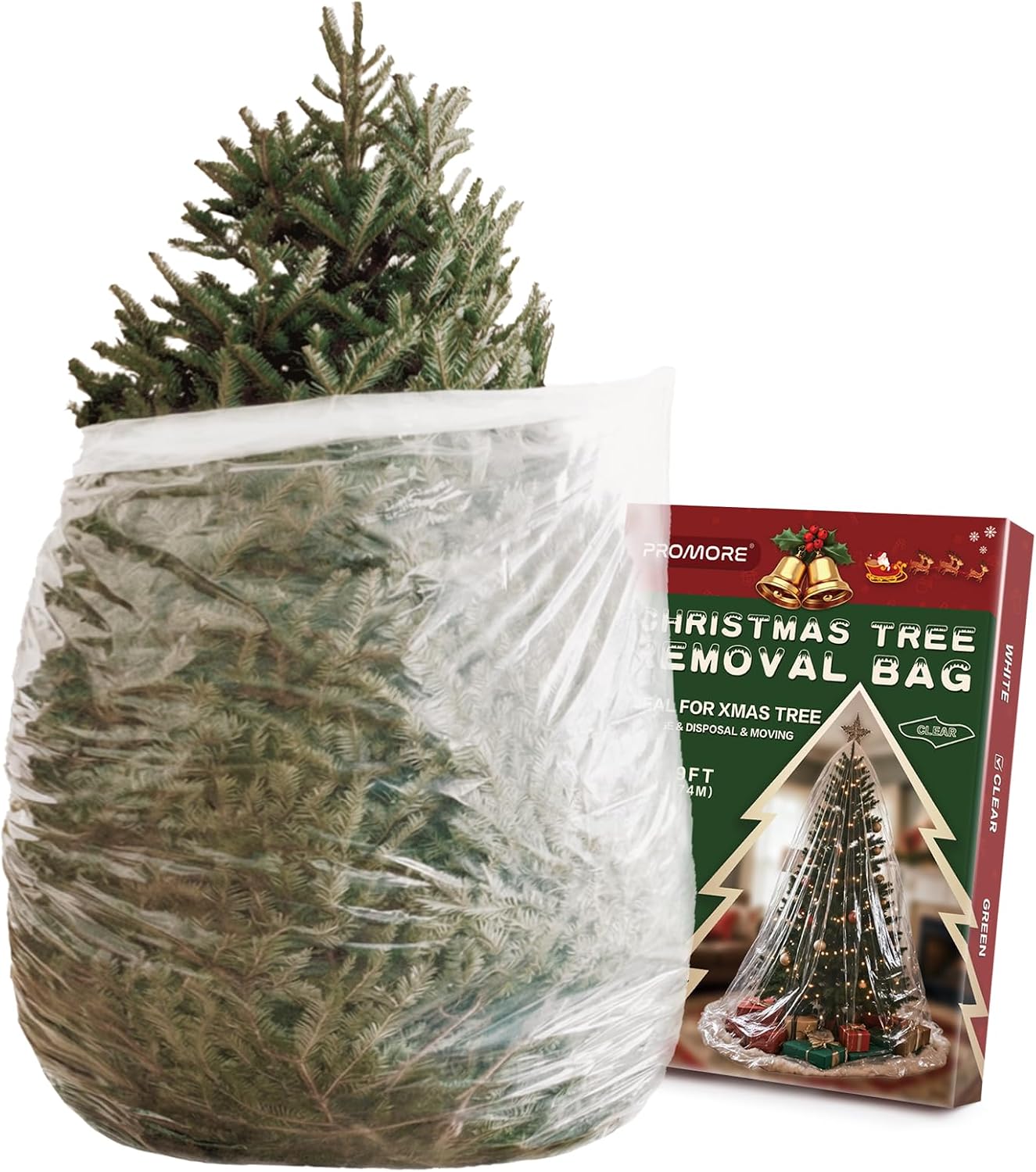 Amazon.com: PROMORE Christmas Tree Disposal Bag, 3Mil Heavy Duty, Extra ...
