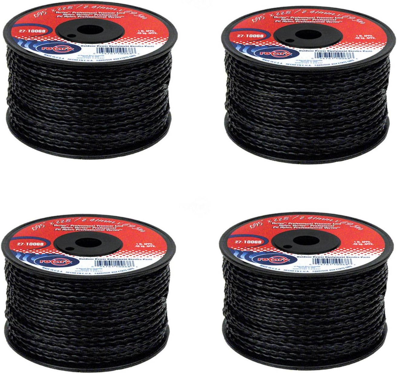 Amazon.com : Rotary 10068 Vortex Trimmer Line 4 Pack : Patio, Lawn & Garden