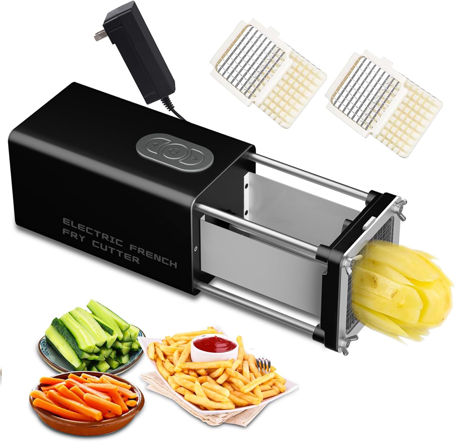 Amazon.com: SIXRARI Electric French Fry Cutter, French Fries Cutter ...