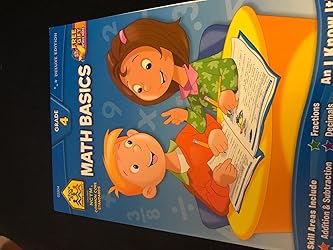 School Zone - Math Basics 4 Workbook - 64 Pages, Ages 9 to 10, 4th ...