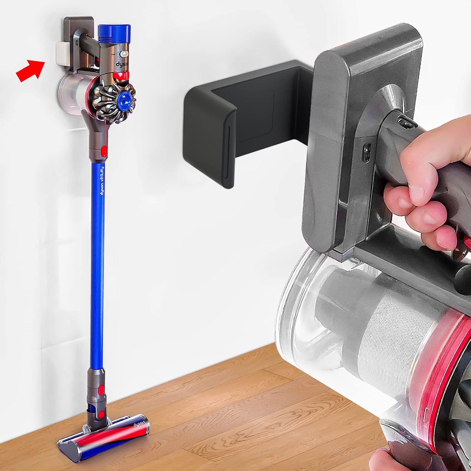 Amazon.com - Liboer Vacuum cleanner Stand for Dyson V7 V8 Storage ...