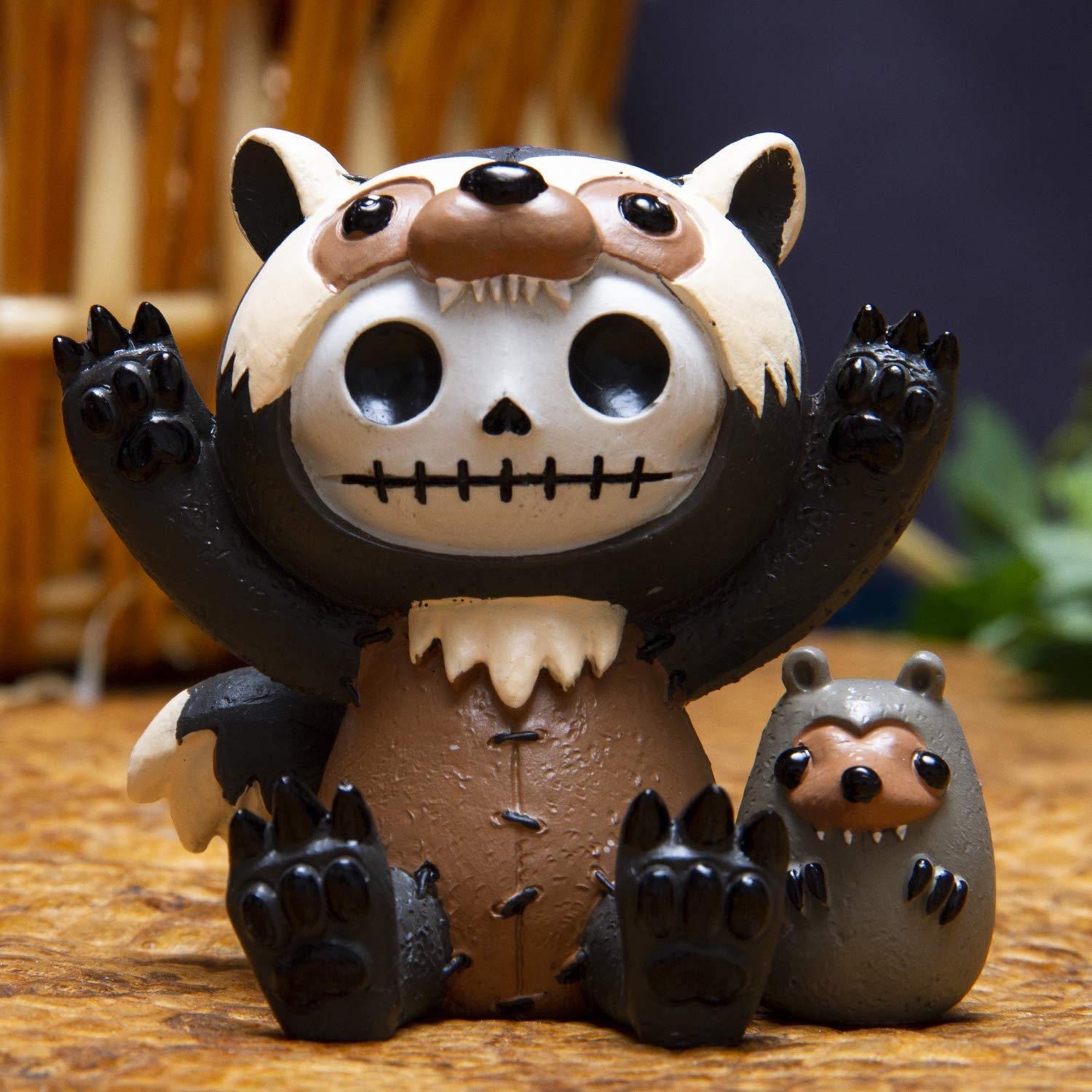 Buy Ebros Larger Furry s Hugh The Skunk Bear Wolverine Voodoo Skeleton ...