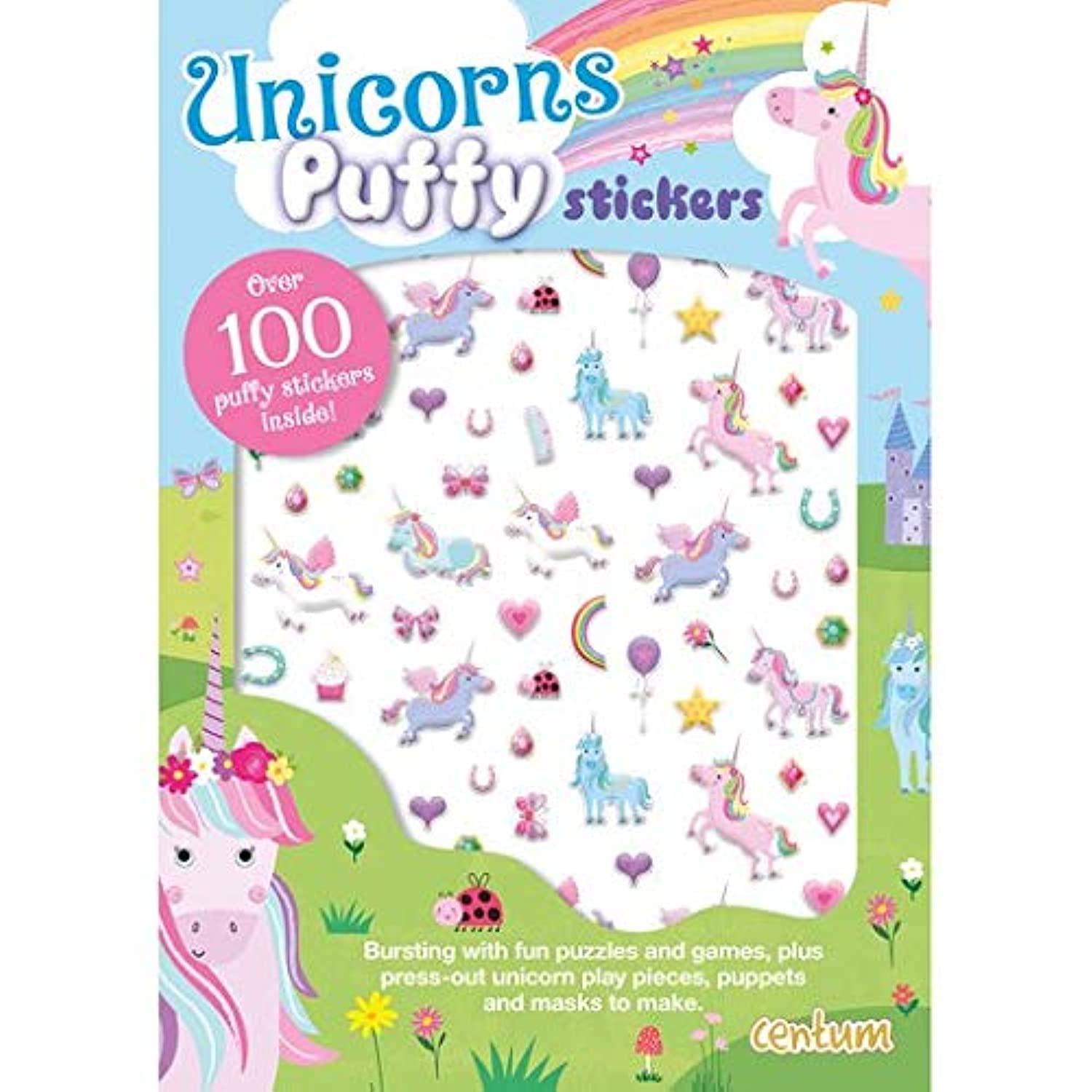 Unicorns Puffy Sticker Book: PUFFY STICKER BOOK UNICORNS: 9781913265120 ...
