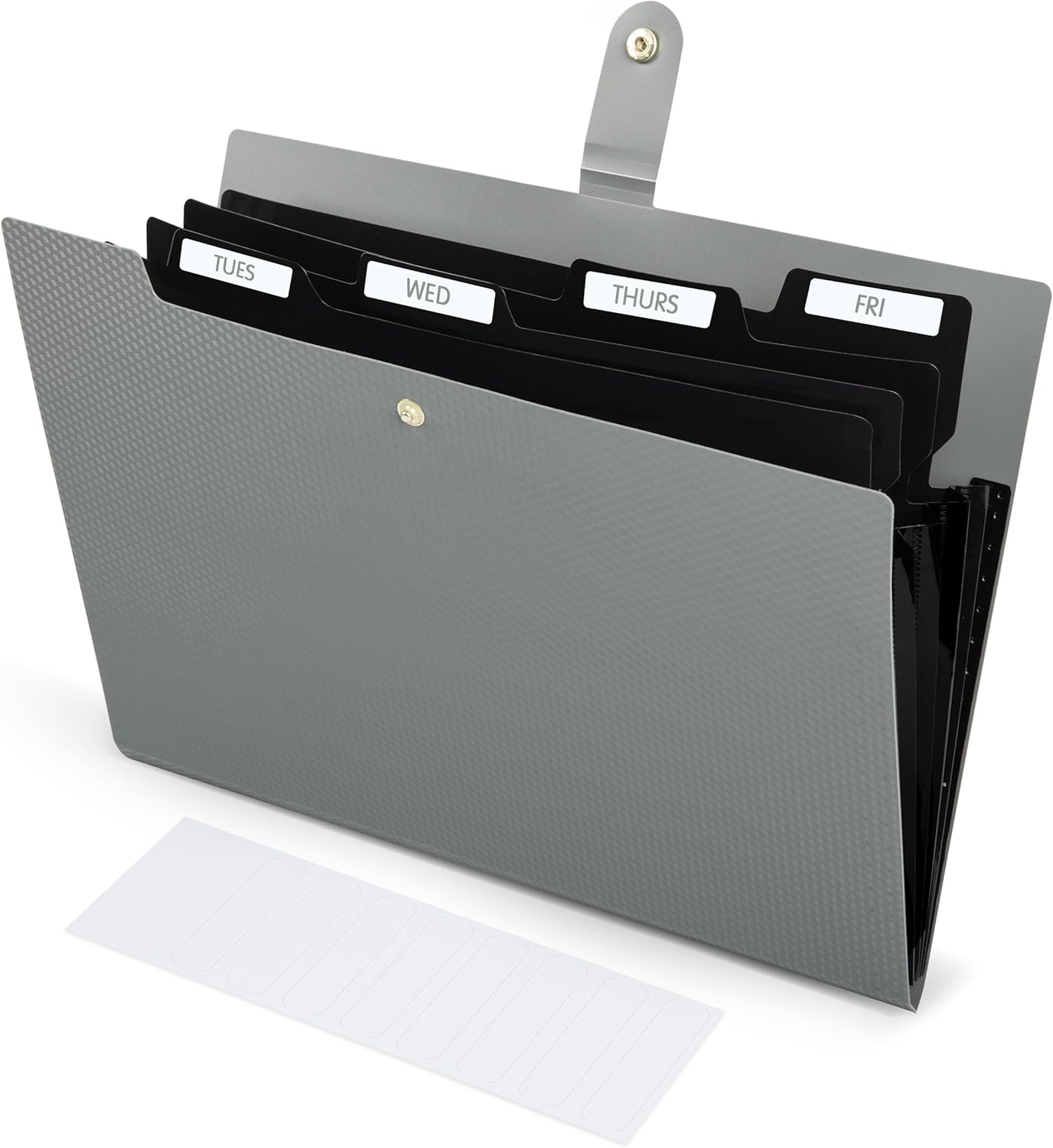 Amazon.com : Essex Wares - Gray, 5 Pocket Expanding File Folder, 9.8" x ...