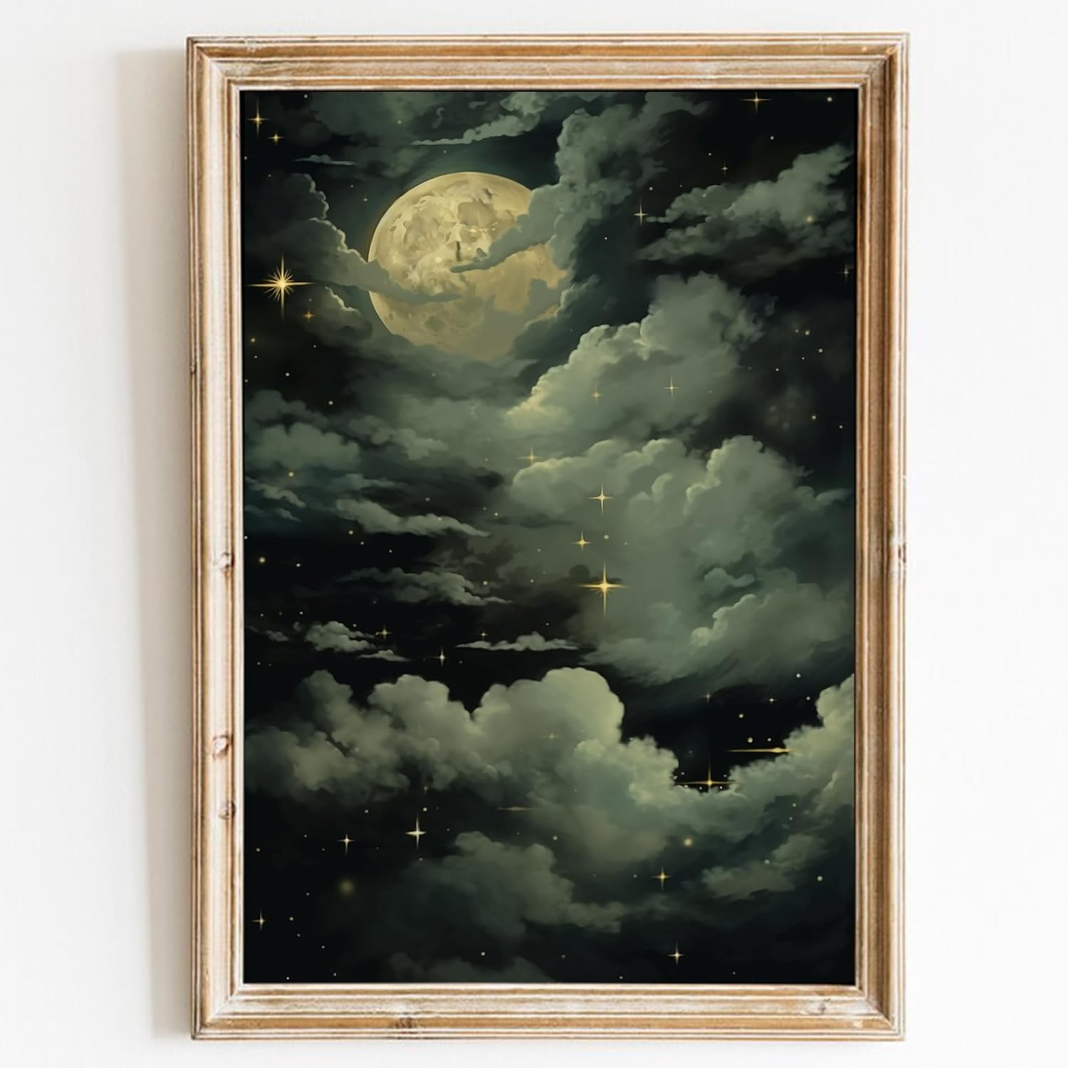 Amazon.com: Gothic Landscape Canvas Wall Art Vintage Gothic Art Print ...