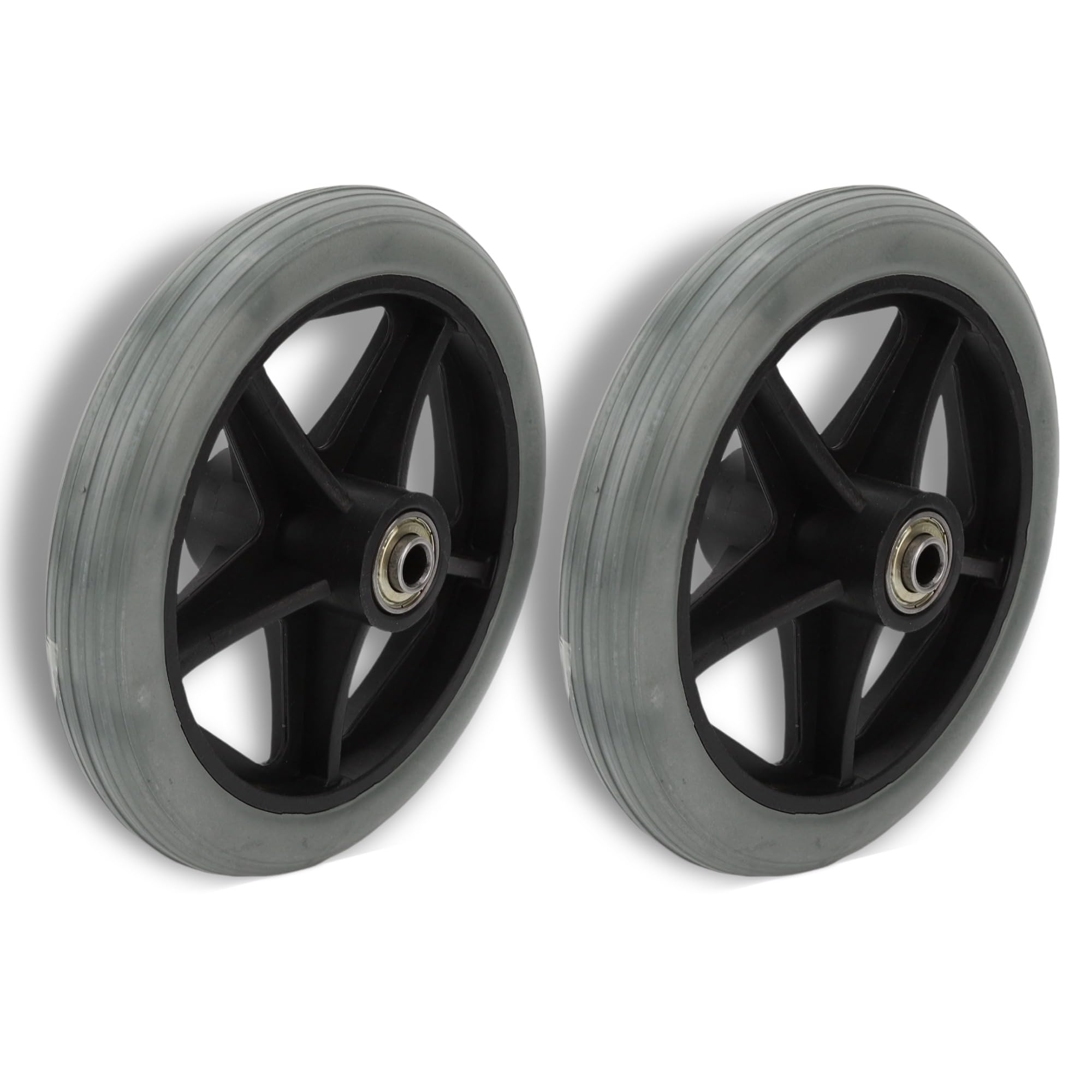 Solid Wheel Replacement for Wheelchairs Rollators Walkers, 2pcs 6 Inch ...