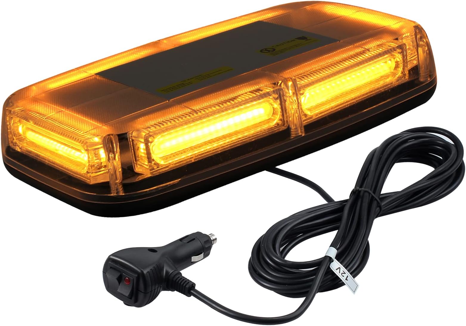 PROZOR 40 LED Magnetic Flashing Beacon Light - Amber Flashing Beacon ...